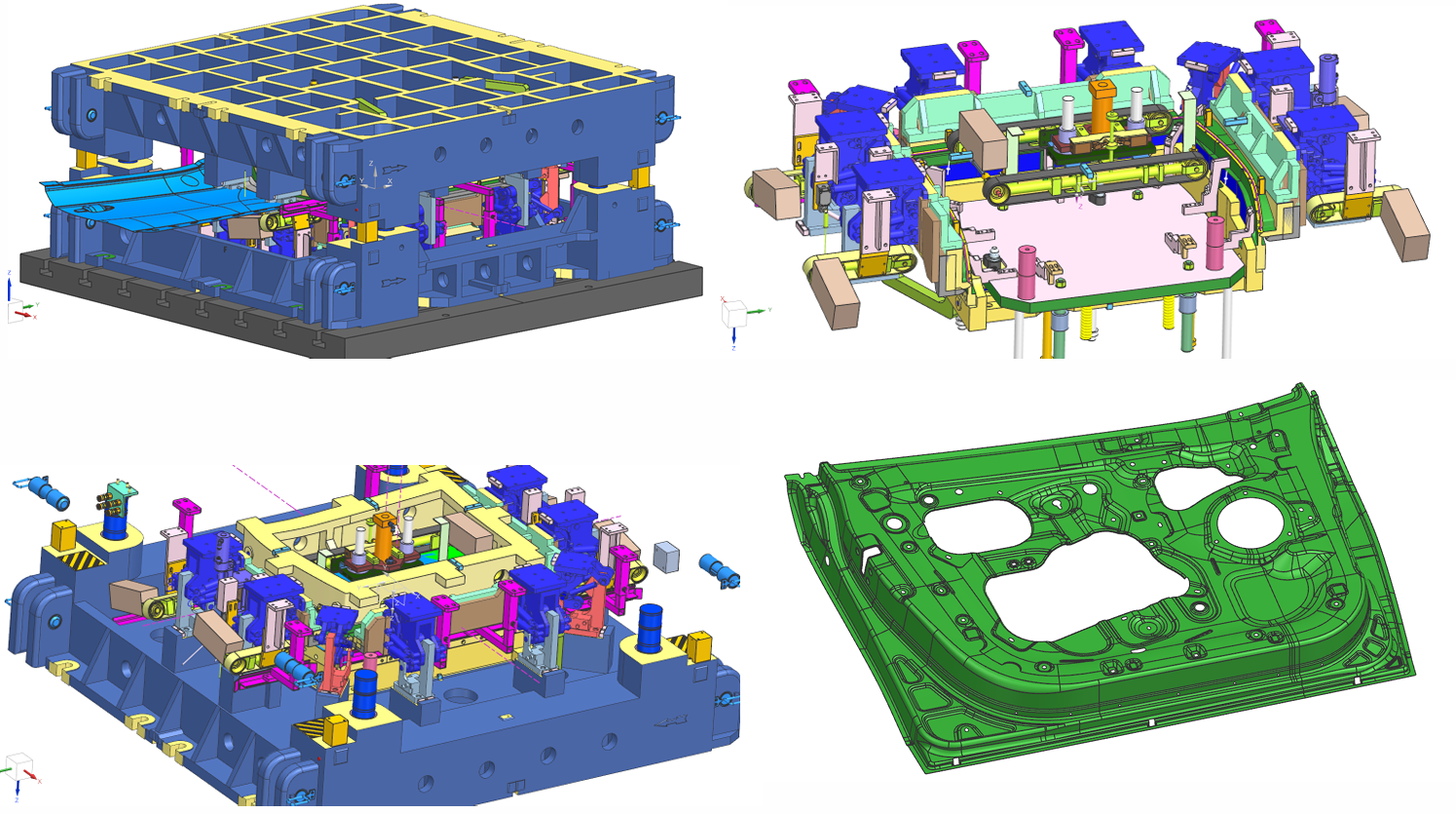 No 18: Sets 4 car parts stamping molds (2D-3D) - Payhip