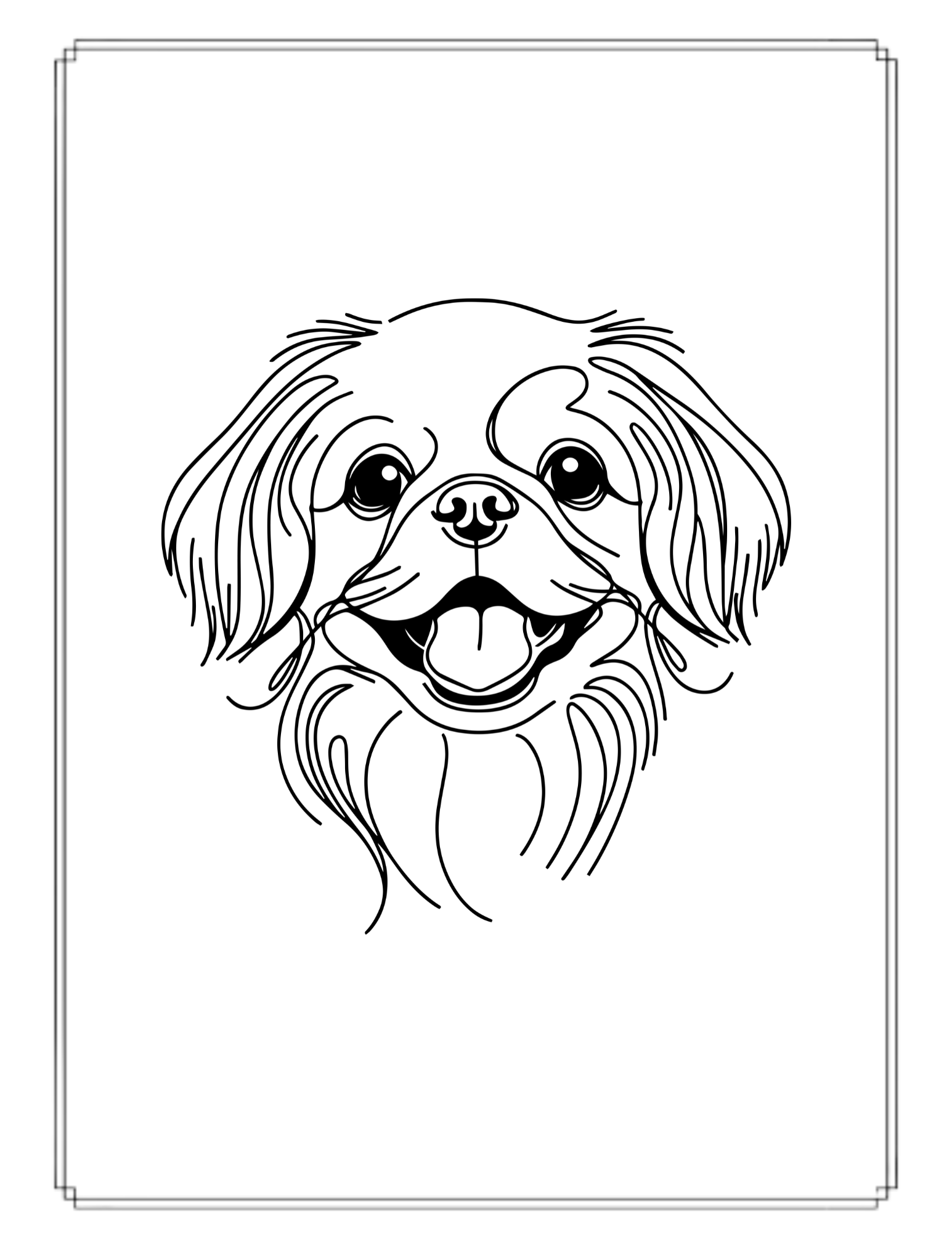 JAPANESE CHIN Printable Notecard .7 - Payhip