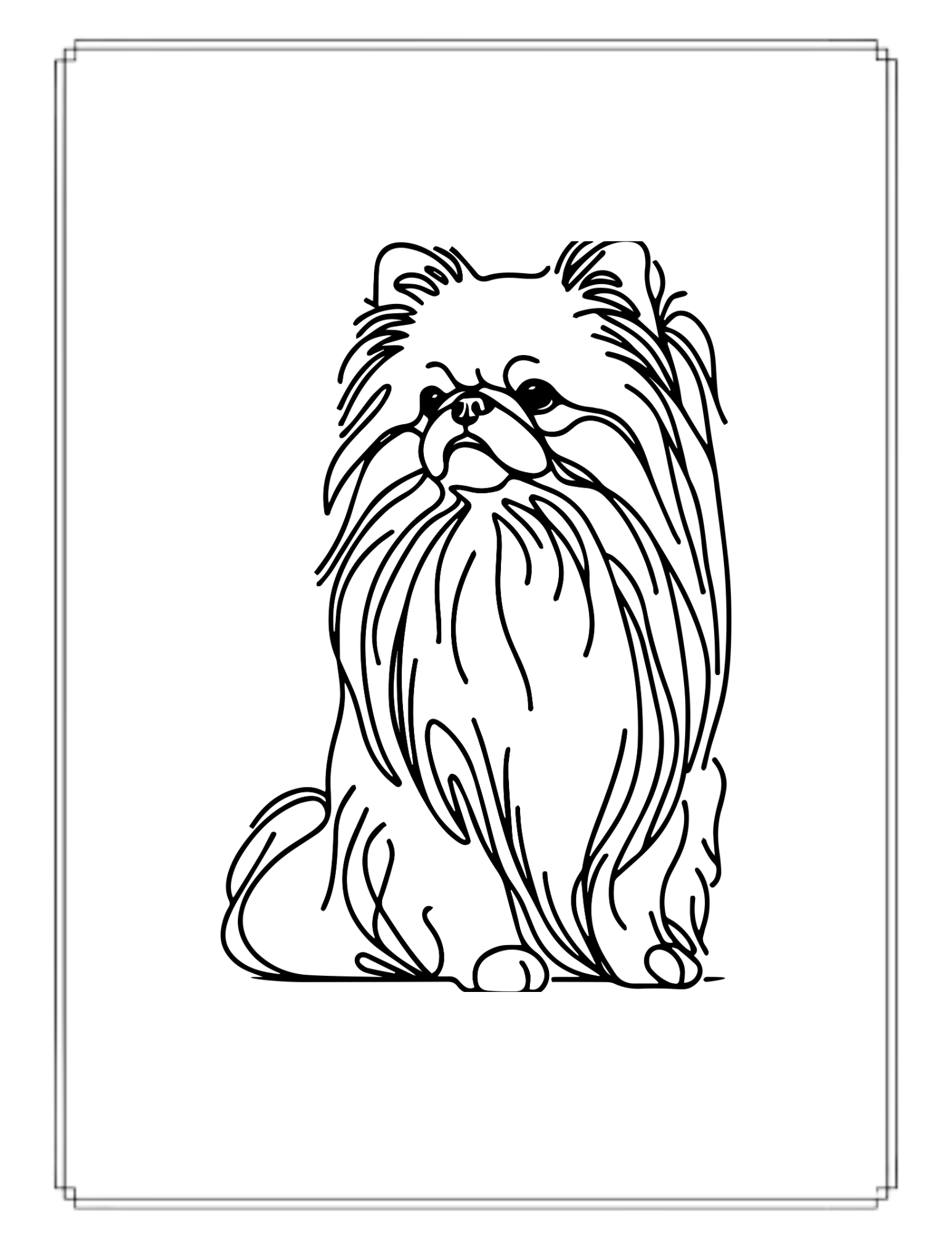 JAPANESE CHIN Printable Notecard .8 - Payhip