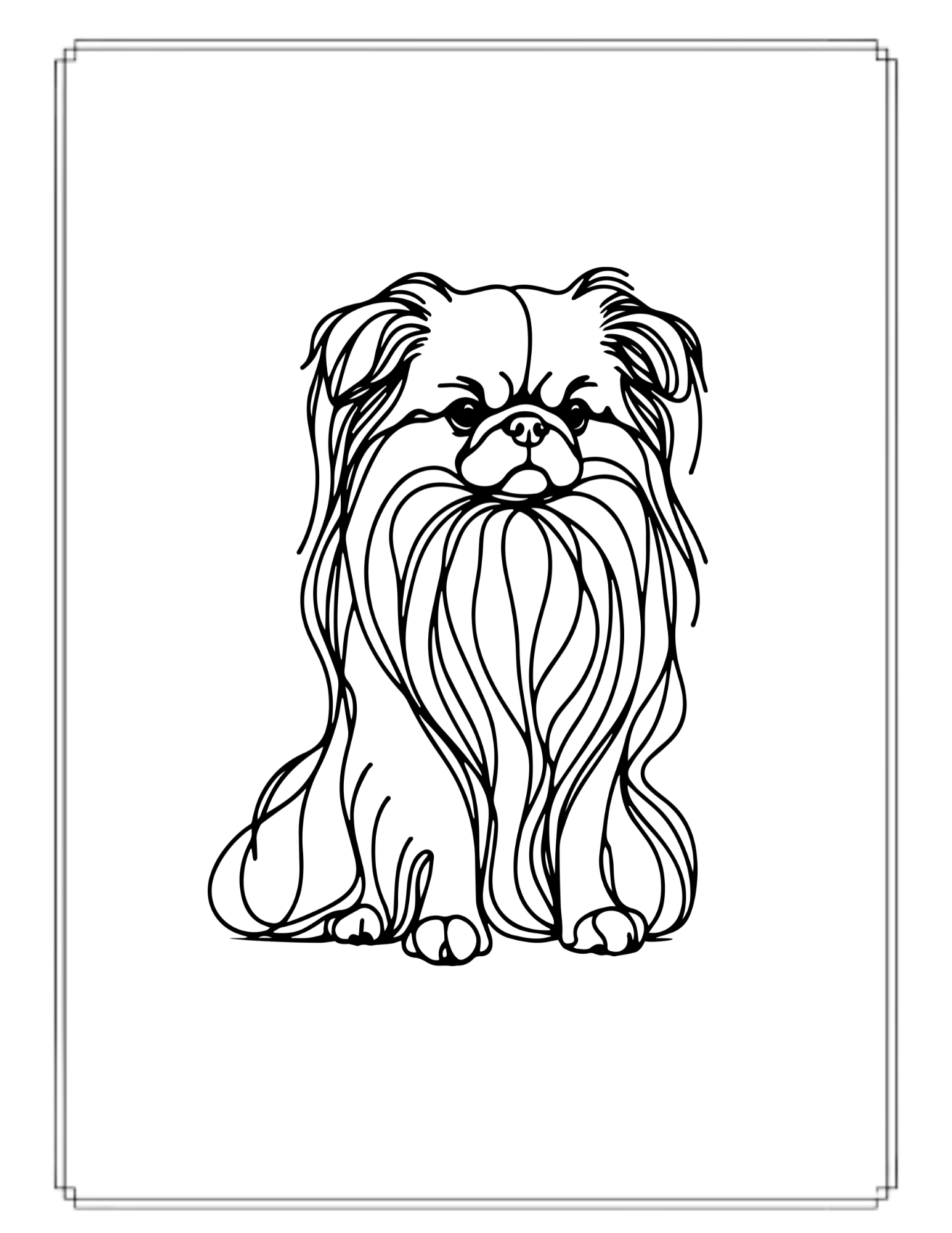 JAPANESE CHIN Printable Notecard .10 - Payhip