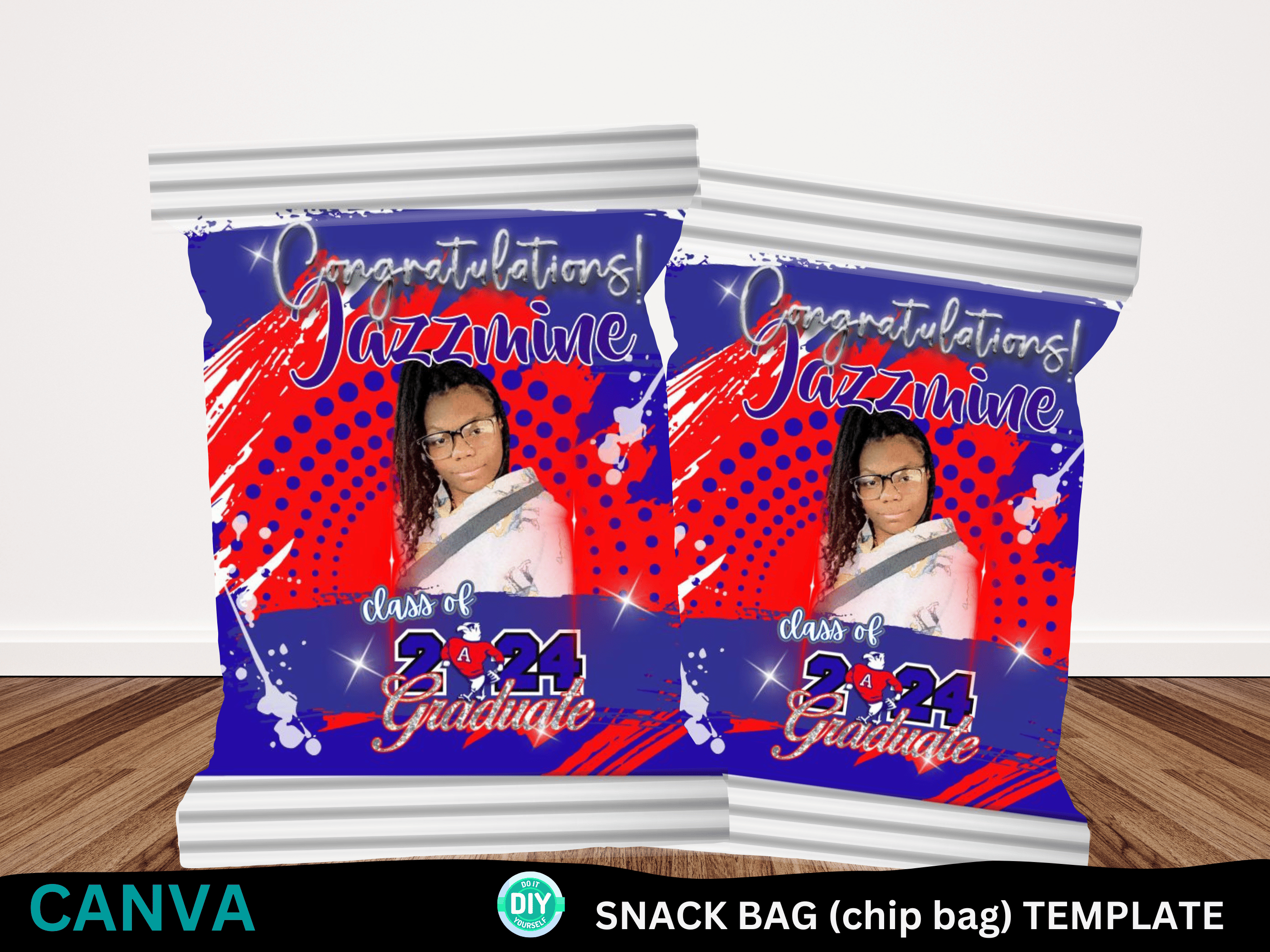 🎓 Editable Graduation Chip Bag Template – Designed for You! 🎓 - Payhip