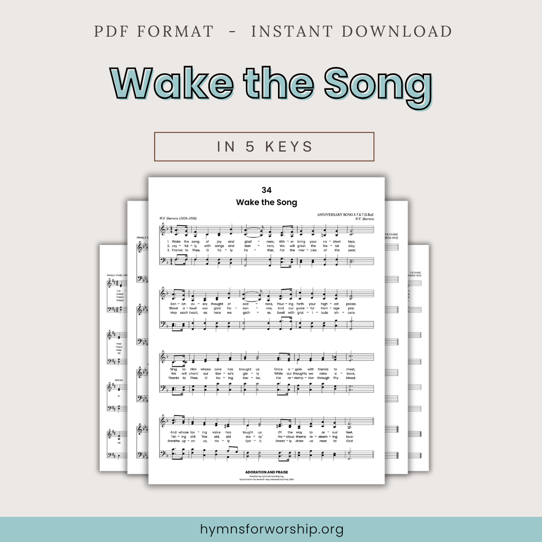 SDAH No. 34 Wake the Song (PDF - 5 Keys)