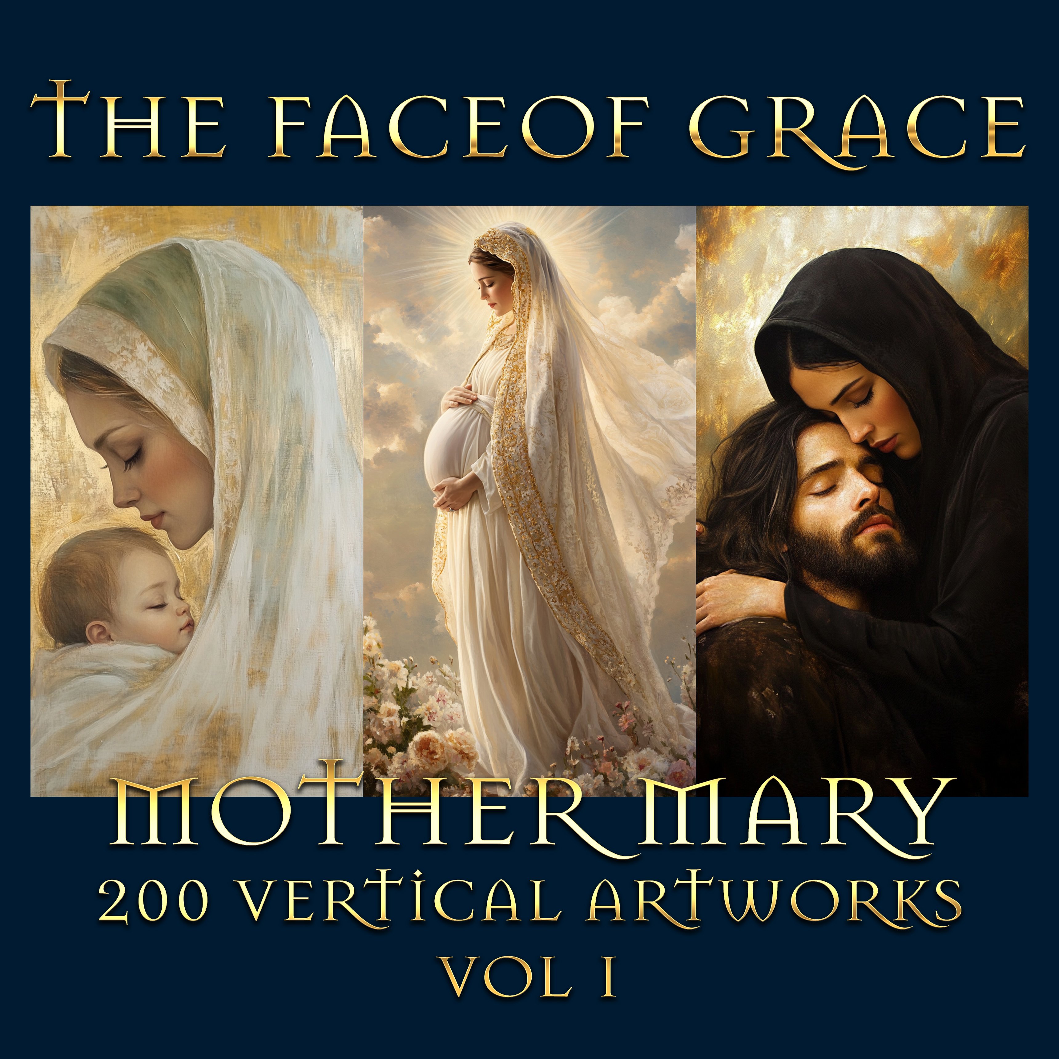 The Face of Grace – Mother Mary | 200 Vertical Artworks - Payhip