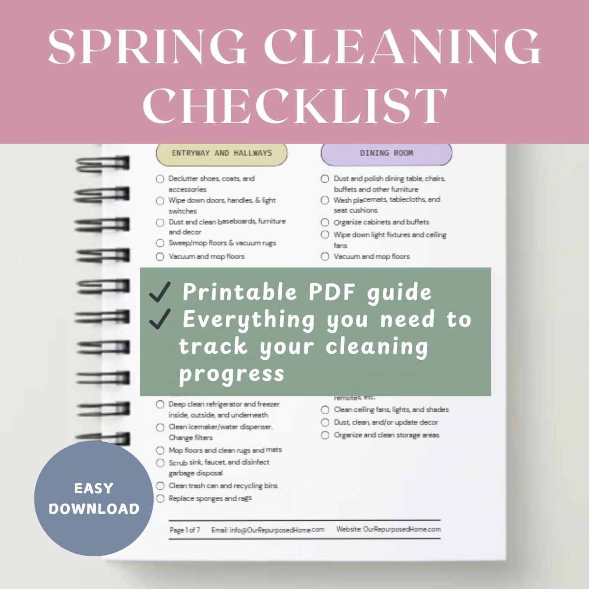 Complete Spring Cleaning Checklist - Payhip