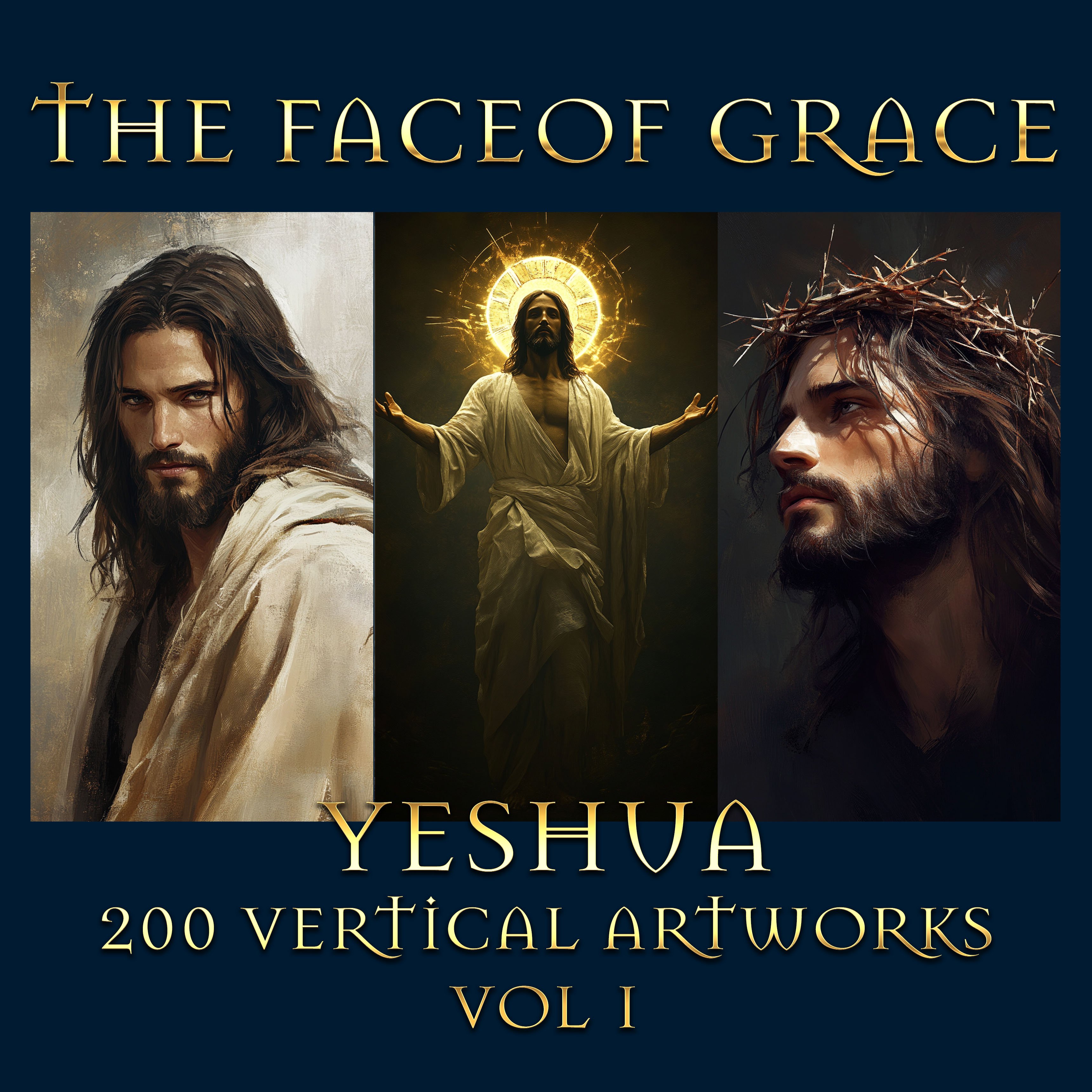 THE FACE OF GRACE - YESHUA- 200 VERTICAL ARTWORKS VOL 1 - Payhip