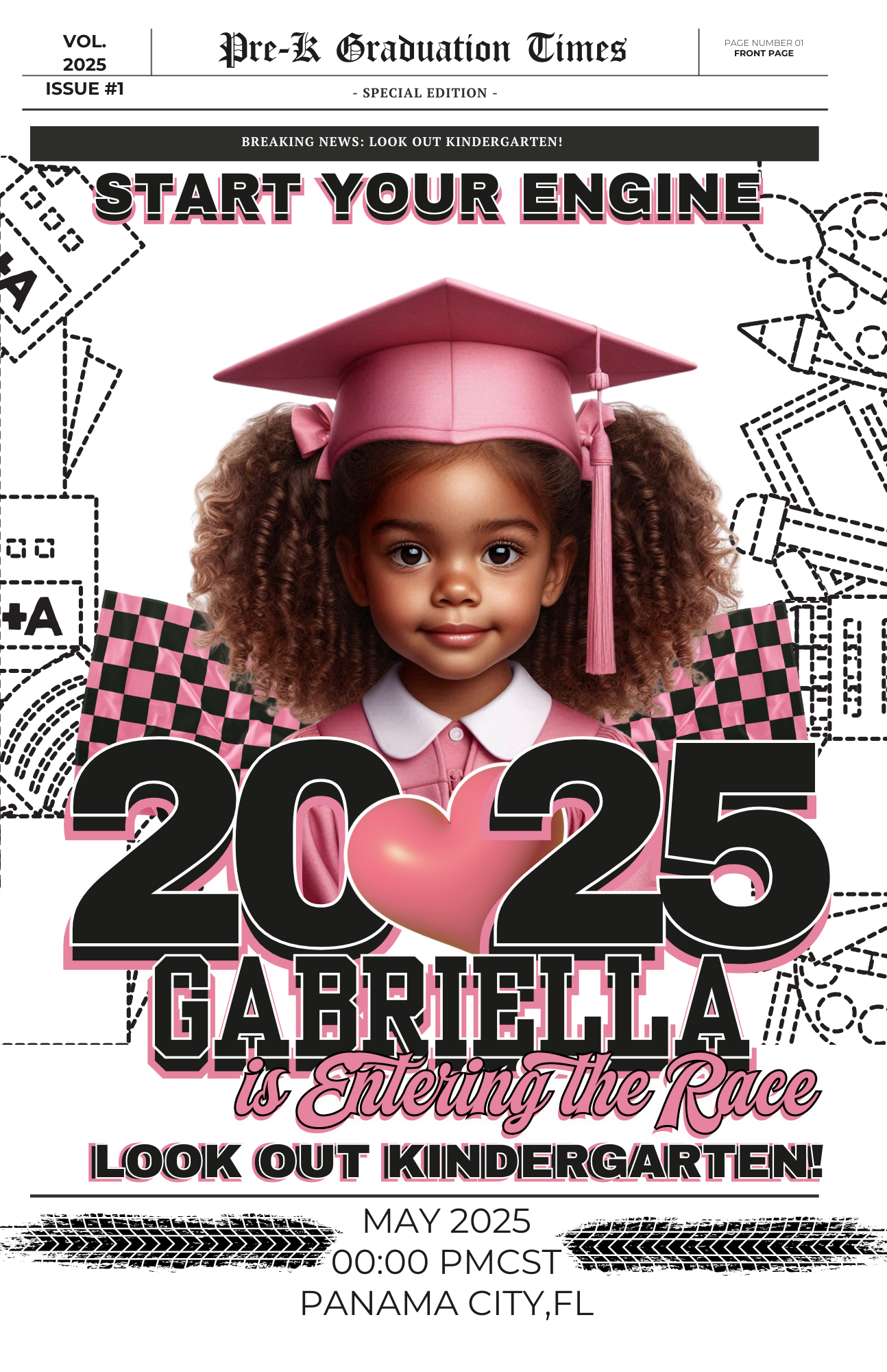 PreSchool Graduation Editable Template - Payhip