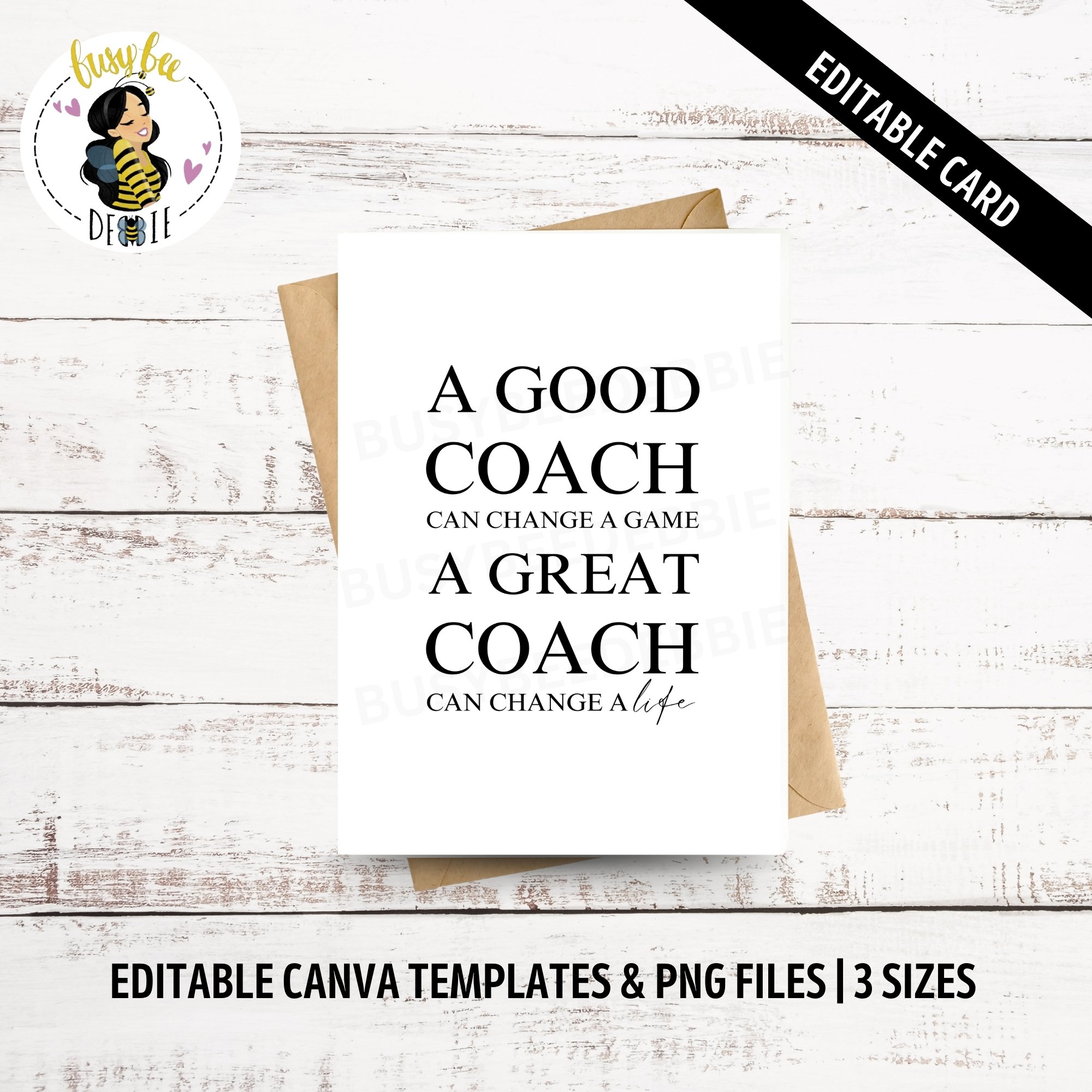 Thank You Card for Coach | Appreciation Greeting Card for Sports Coach ...