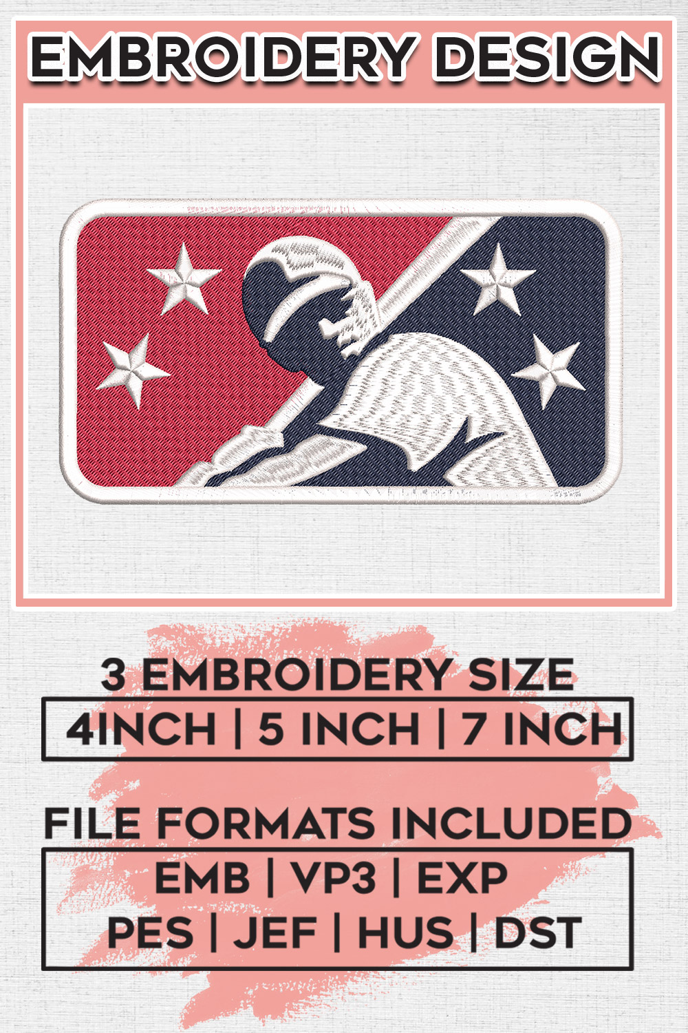 MiLB Logo Embroidery Files, Minor League Baseball Logo Embroidery ...