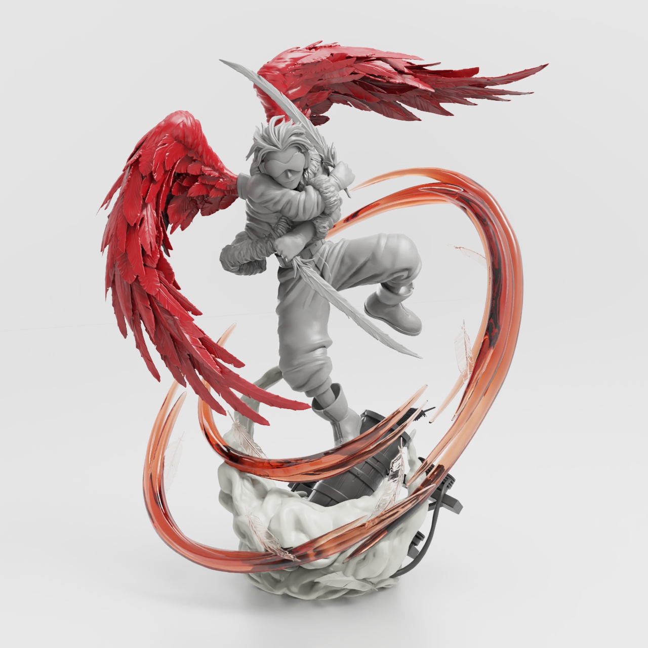Hawks - My Hero Academia, STL 3D model design printable file - Payhip