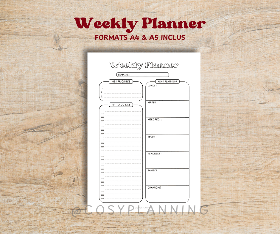 Weekly Planner