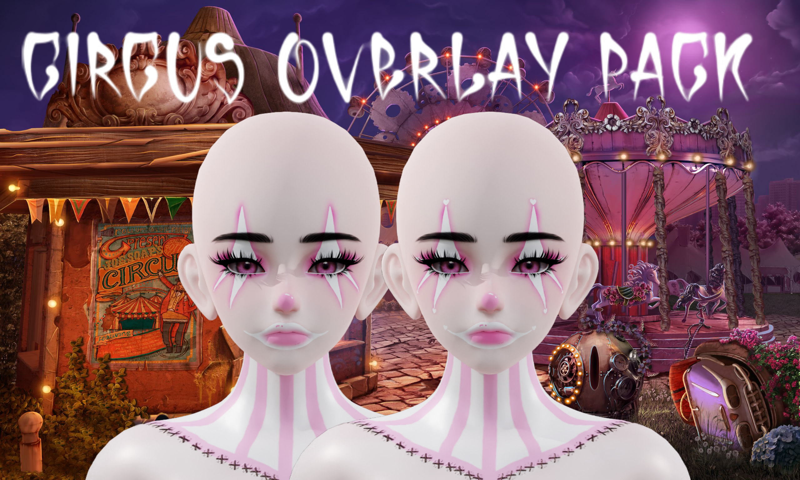 Circus Pack - Amelia Head Textures - Payhip