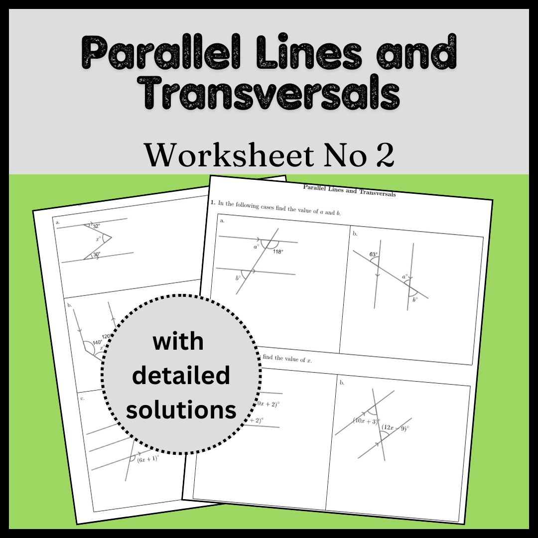 The Basic Proportionality Theorem (Thales’s Theorem) Worksheet (with ...