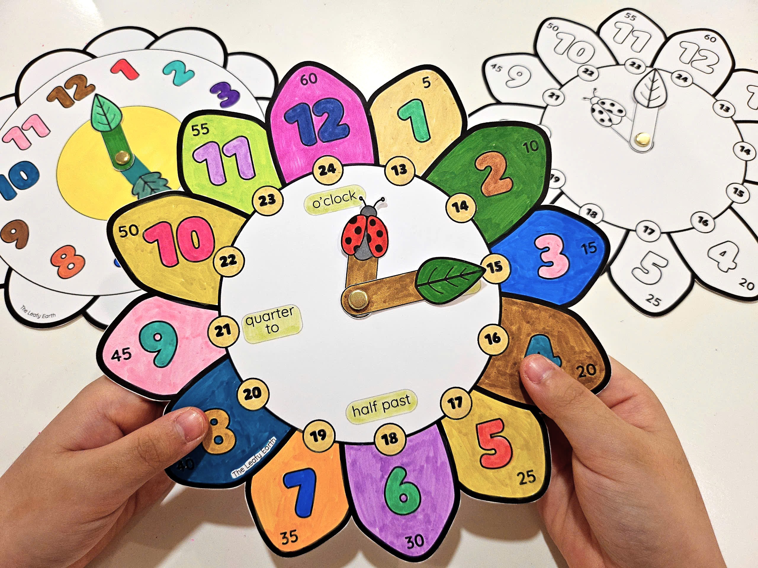Paper Clock Math Craft - Payhip