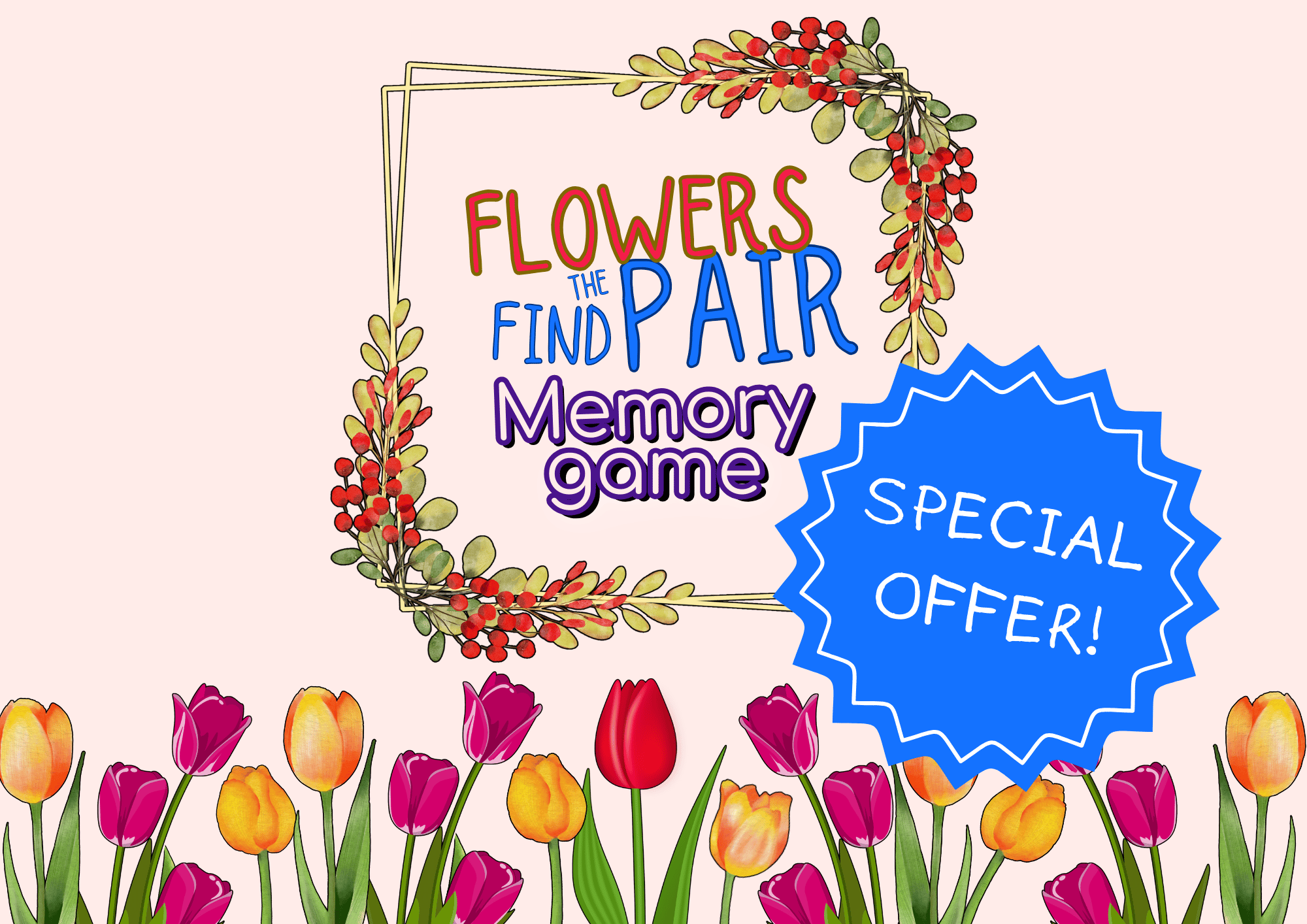 Memory Game - FLOWERS - Payhip