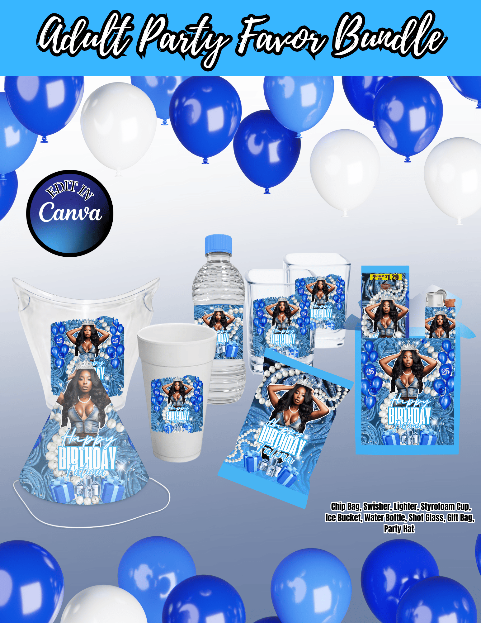 Adult Party Favor Bundle (Fully Editable) - Payhip