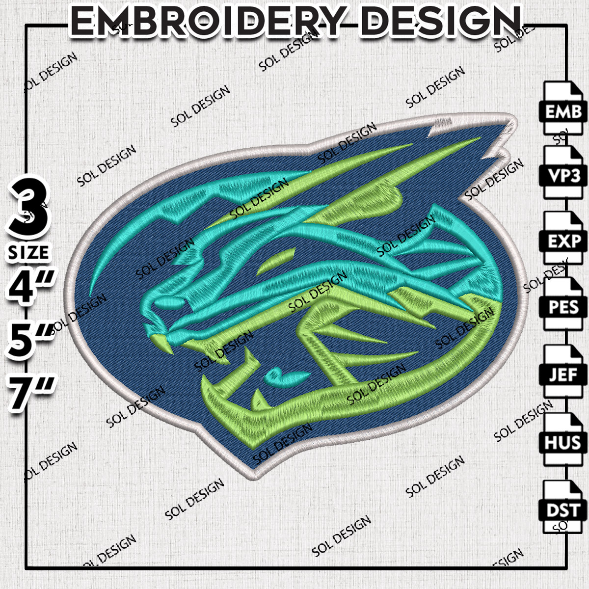 MiLB Lynchburg Hillcats Logo Embroidery Files, Minor League Baseball ...