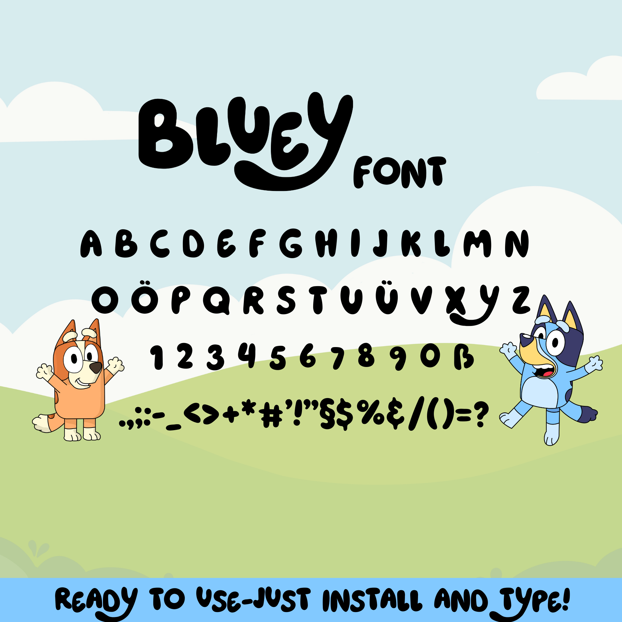 Bluey Font Download - Payhip