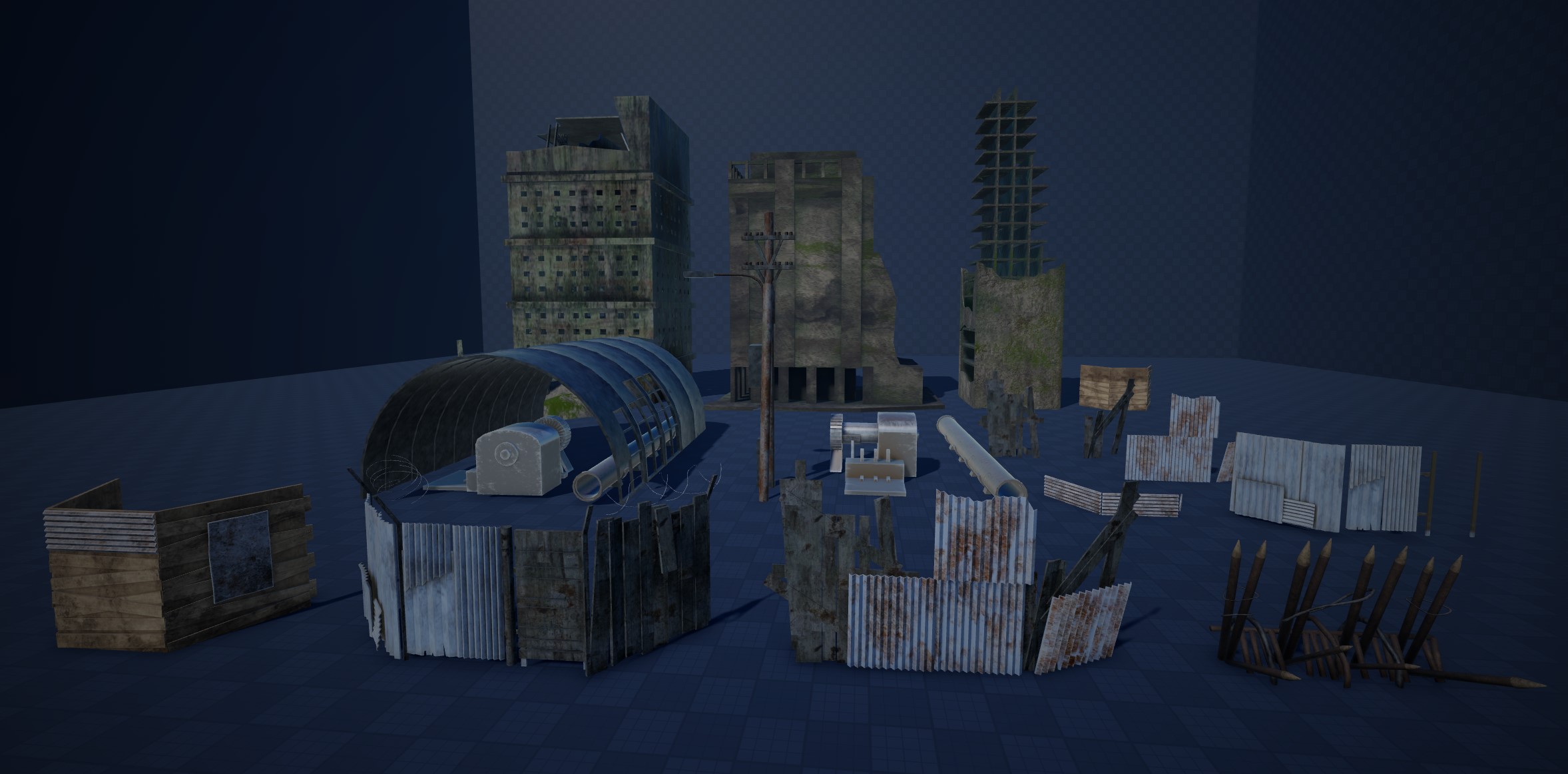 Ultimate Post-Apocalyptic Roblox Buildings Asset Pack