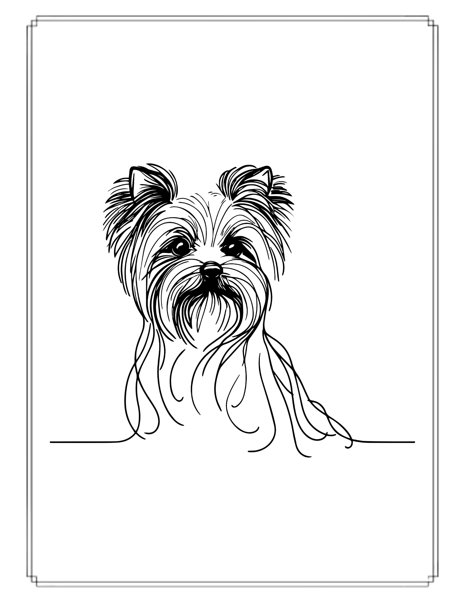 YORKSHIRE TERRIER Printable Notecard .9 - Payhip
