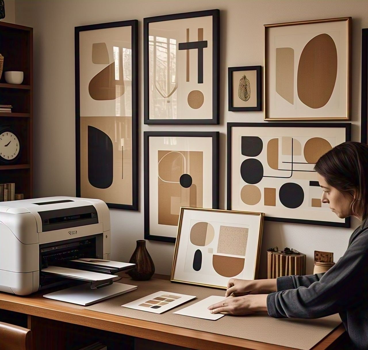 How to Print and Frame Mid-Century Modern Printable Wall Art at Home ...