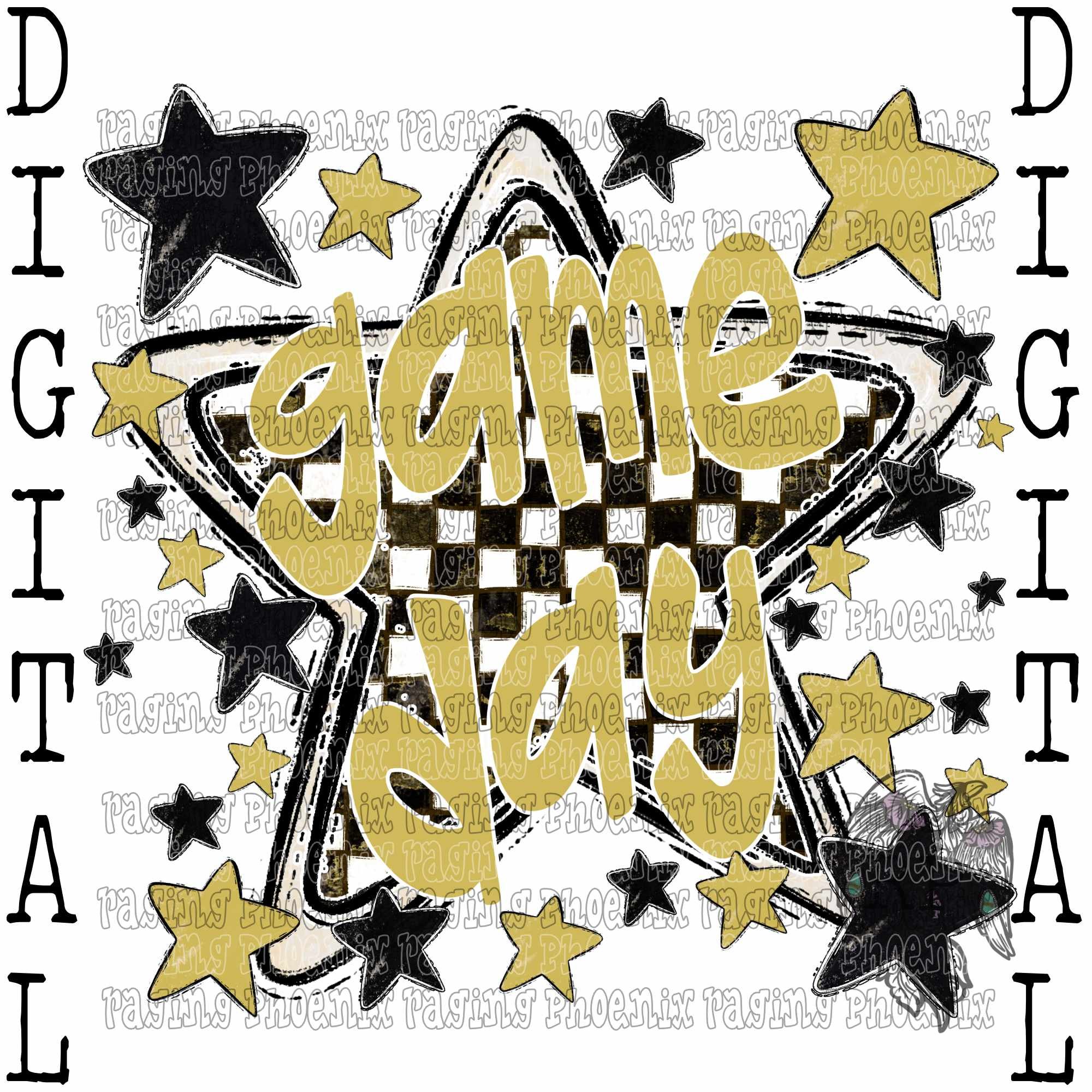 GAME DAY STAR CHECK VEGAS GOLD/BLACK SC59D - Payhip