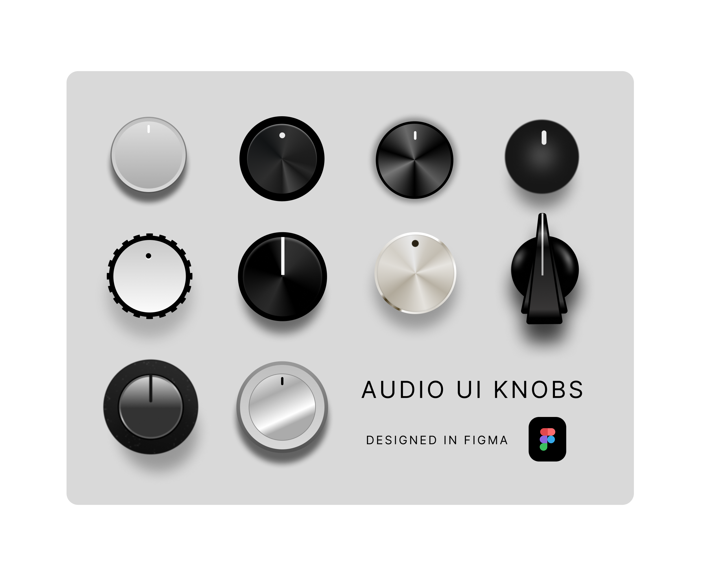Audio UI Knobs - Designed in Figma - Payhip