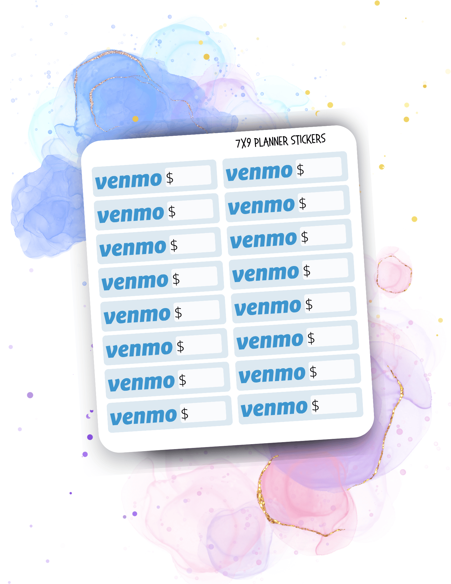 Venmo Sticker Sheet - Payhip