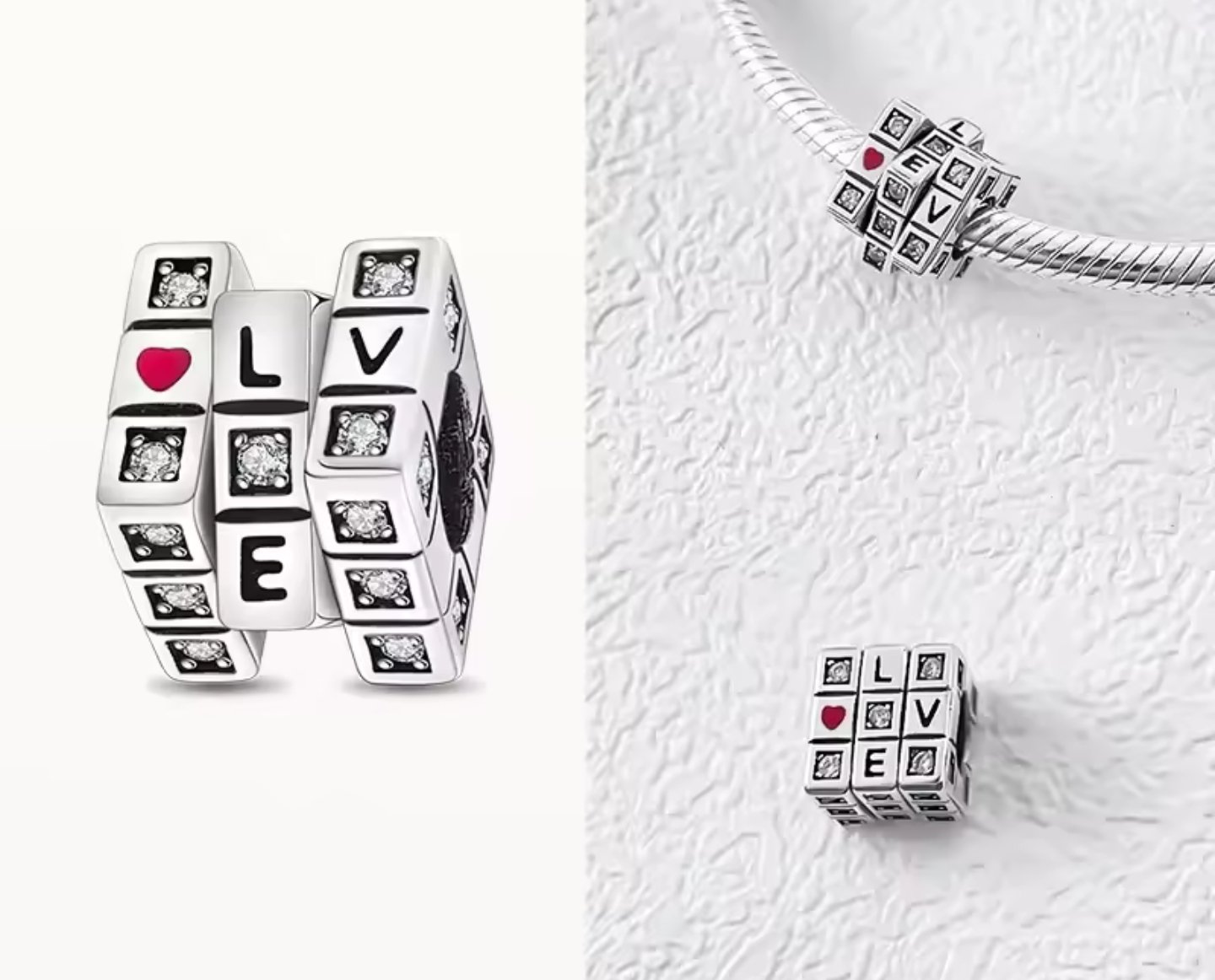 Movable Love Cube Charm - Payhip
