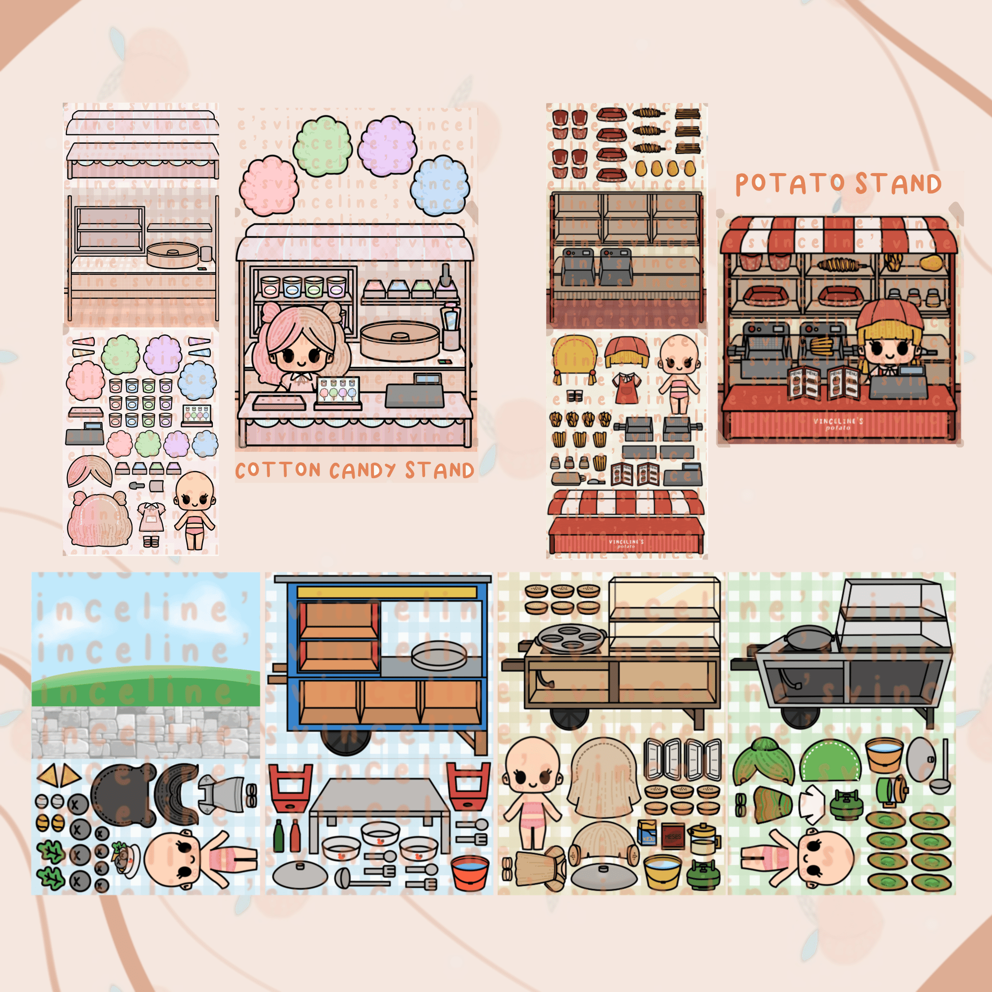 Mini Stand (old) Paper Doll vinceline’s - Payhip