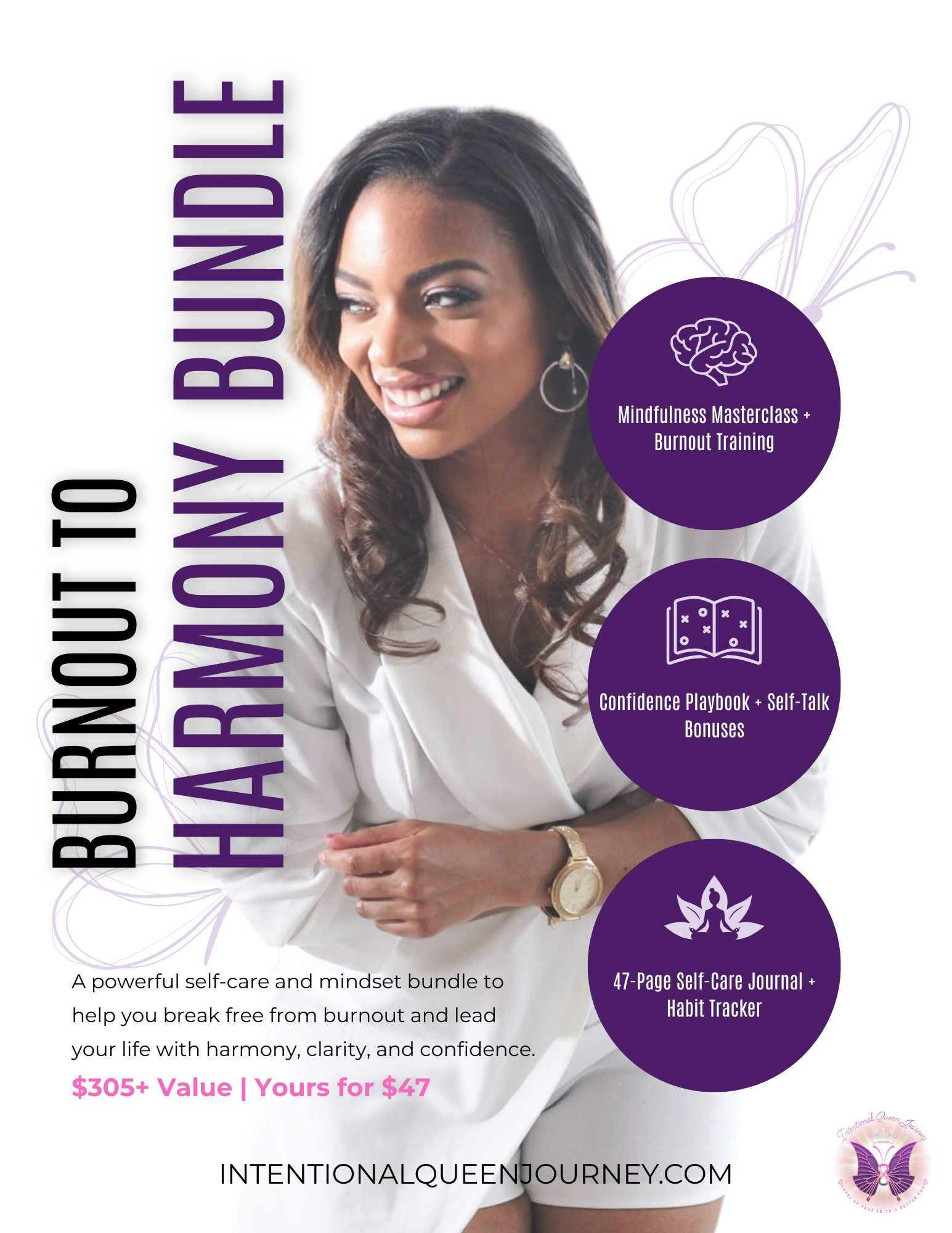 Burnout to Harmony Bundle- Intentional Queen Journey, LLC $47.00 (Value $305) - Payhip