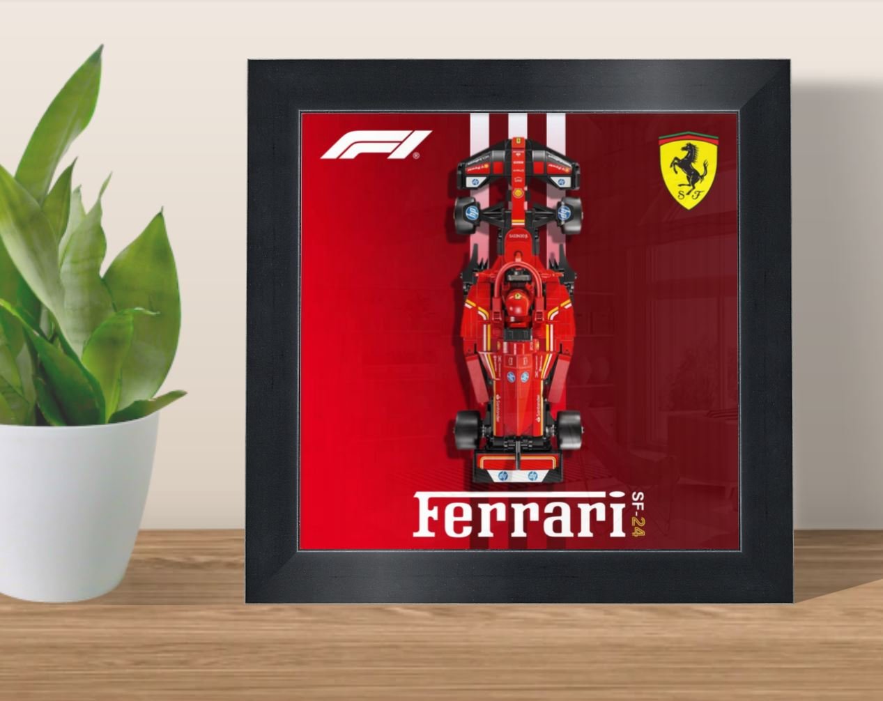 LEGO Ferrari SF-24 Poster – Formula 1 Racing Car Wall Art – Speed ...