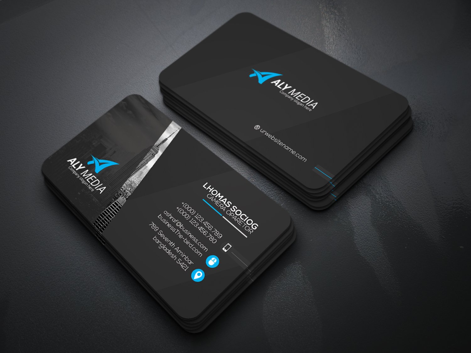 Stylish Business Cards - 4 Unique Color Options - Payhip