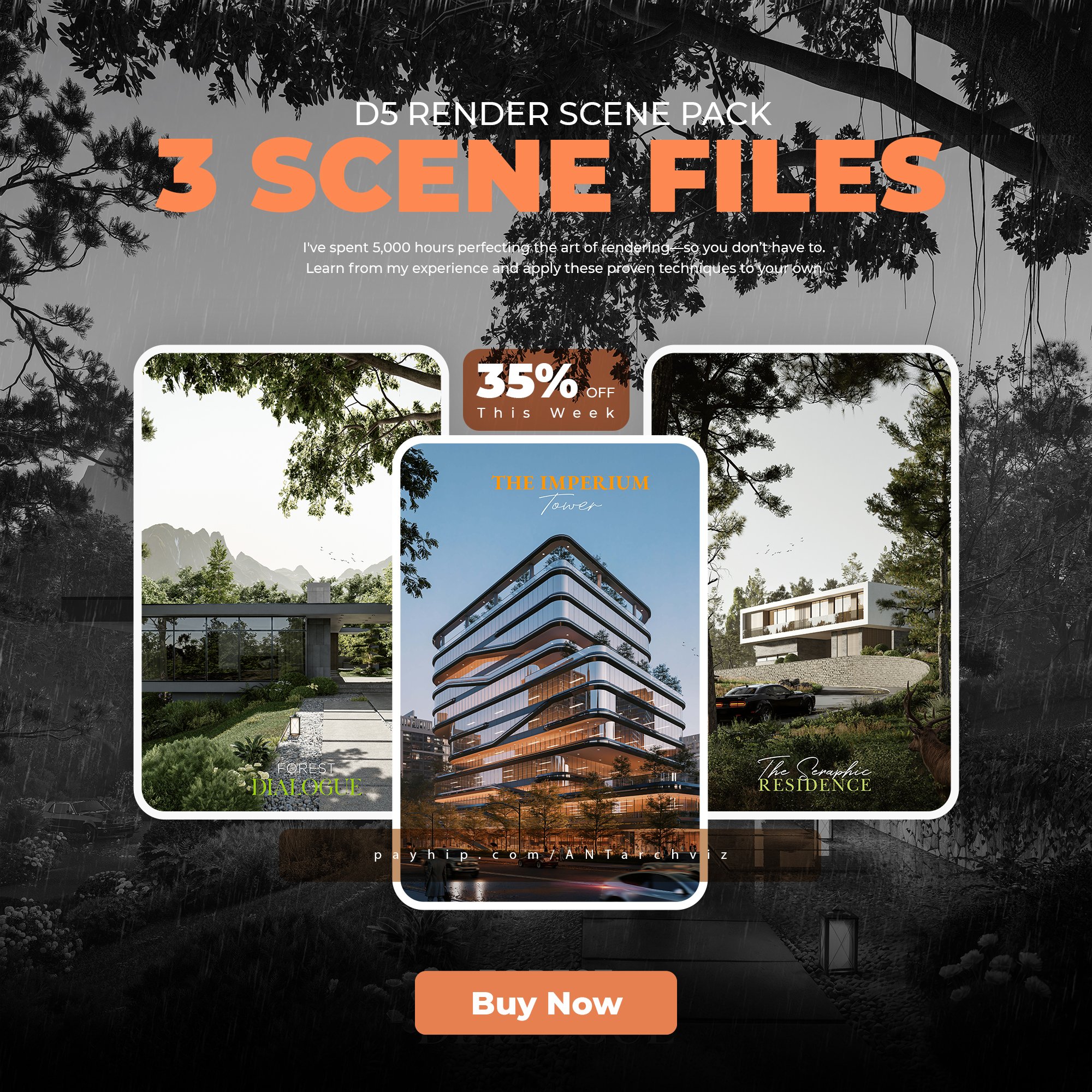 D5 Render Scene Pack - 3 SCENE FILES - Payhip