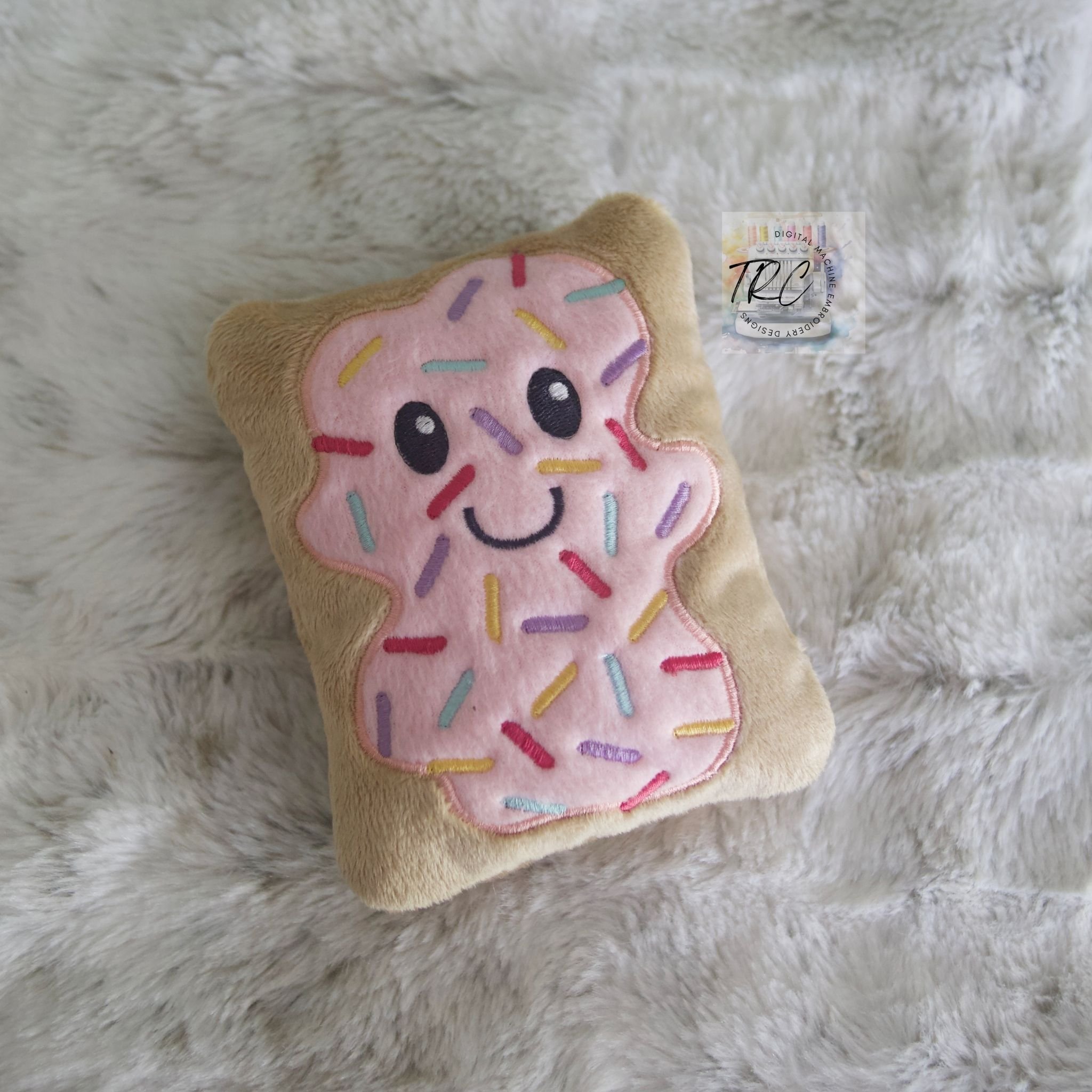 Springles Toaster Pastry Stuffie ITH Embroidery Design
