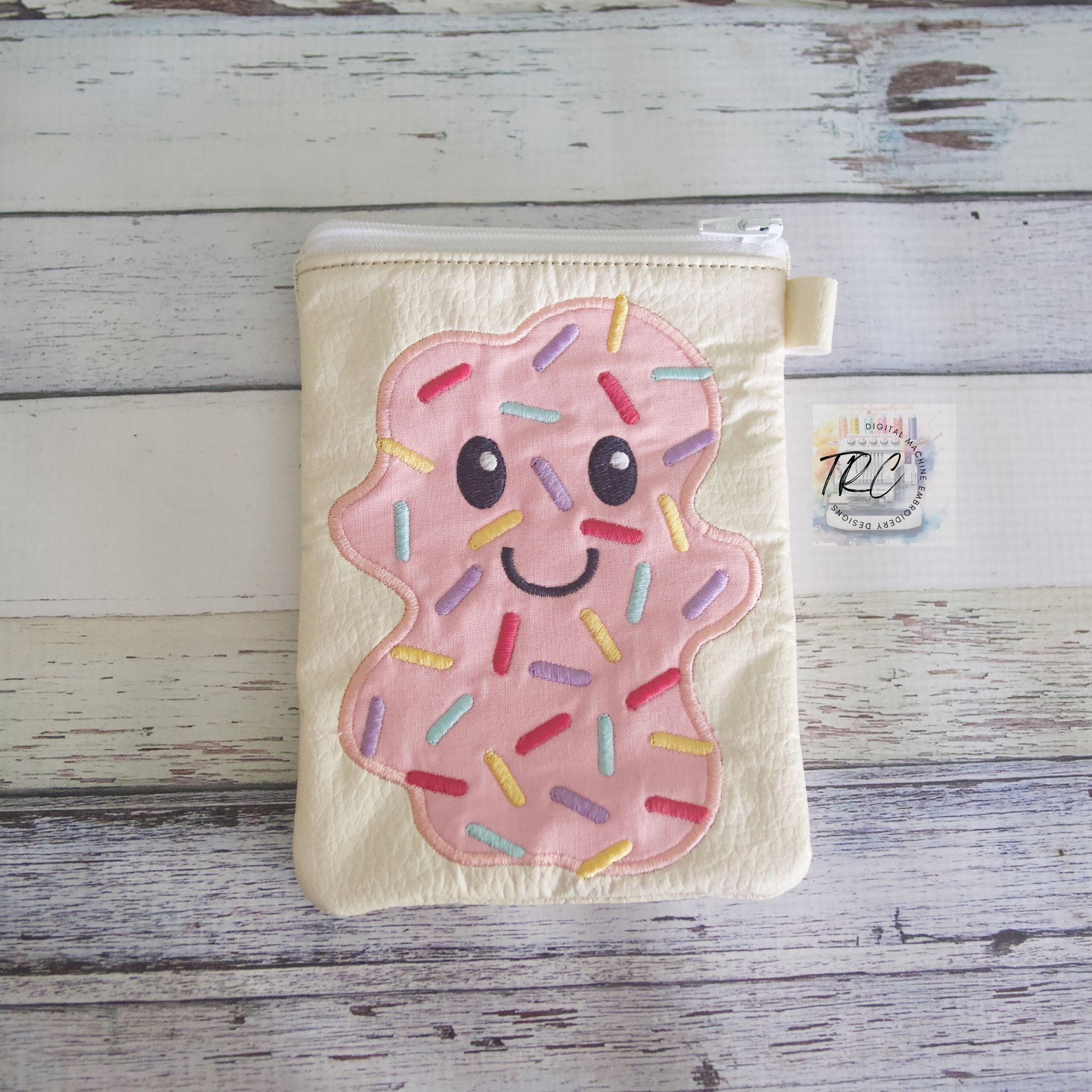 Sprinkles Toaster Pastry Zipper Bag ITH 5 sizes