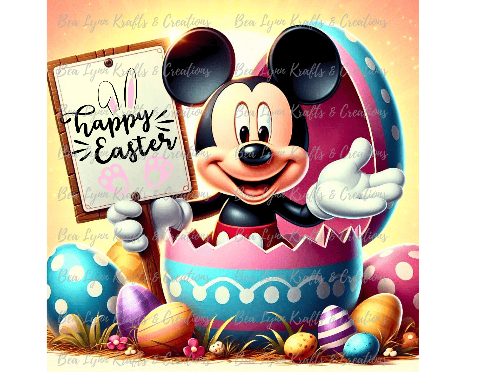 Mickey Mouse Happy Easter PNG - Payhip