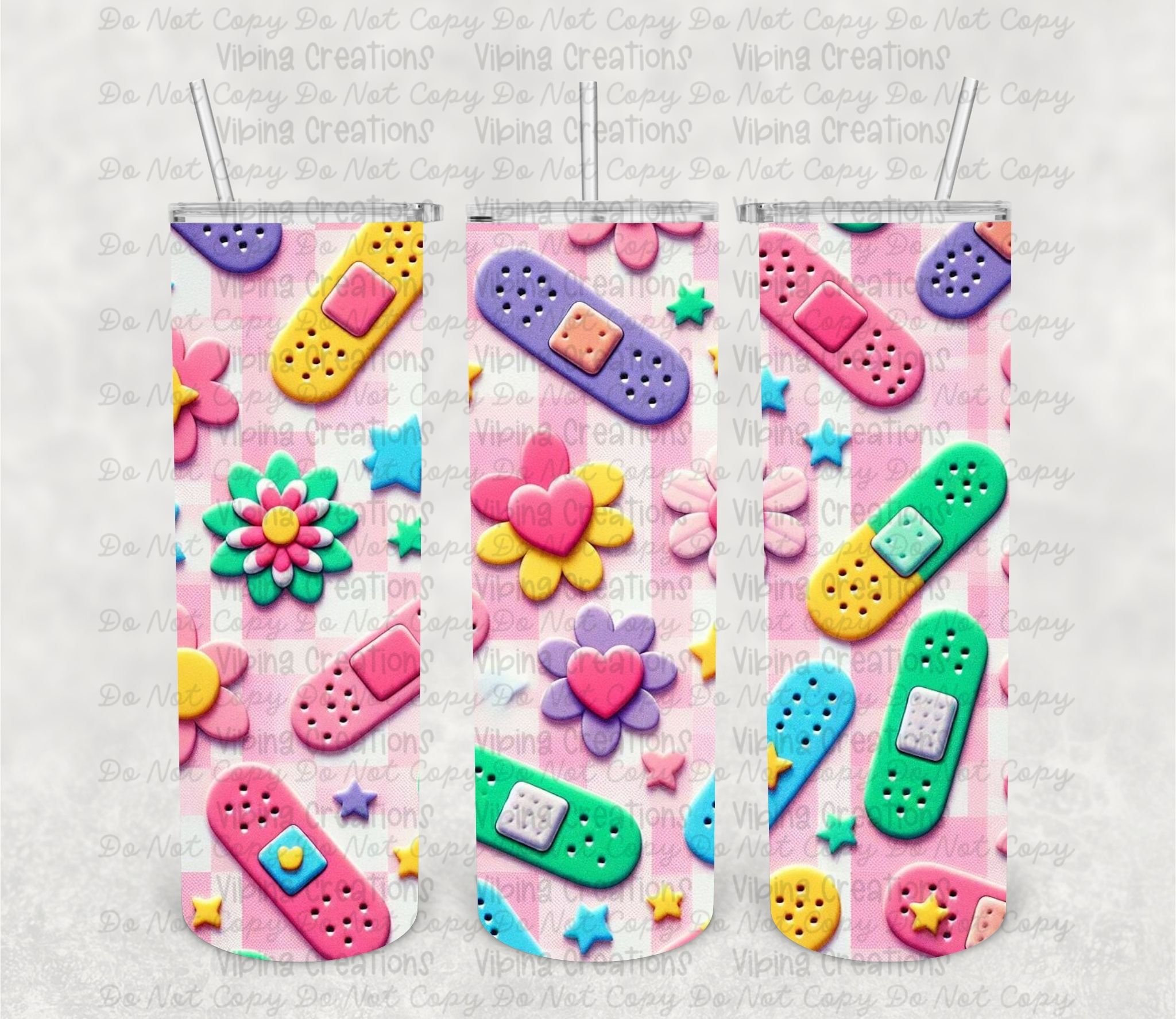 8 Nurse Band-Aids Tumbler Wraps Bundle - Payhip