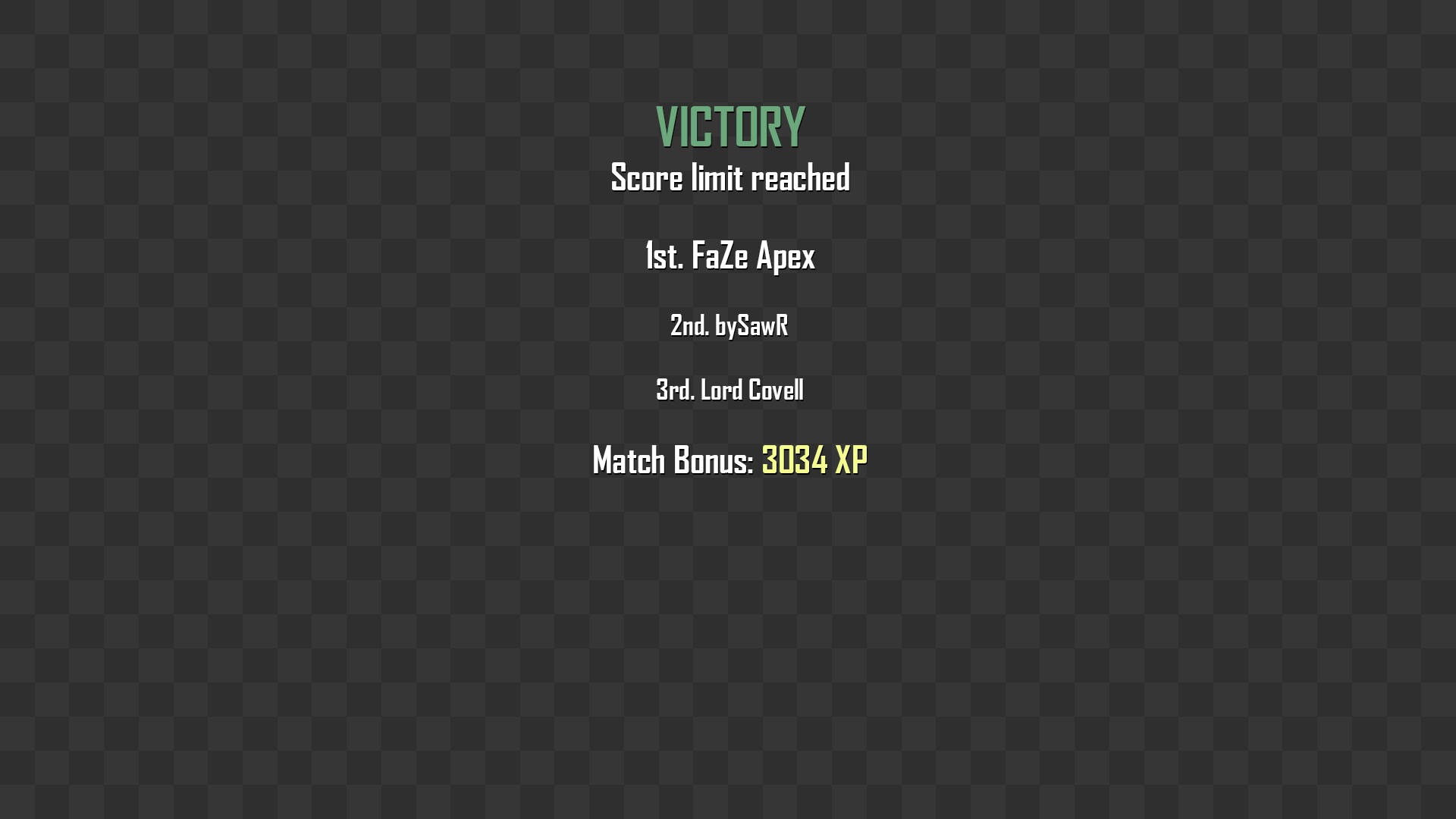 BO2 Score Limit Reached Template (PSD)