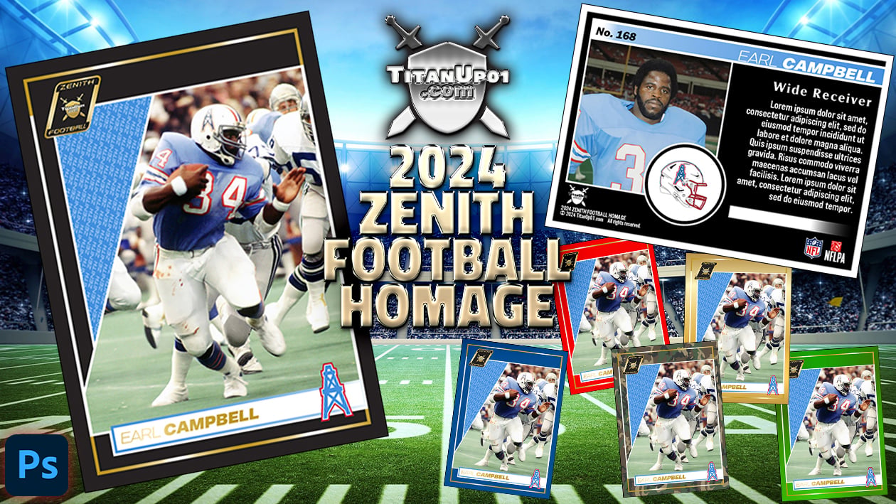 2024 Zenith Football Homage Photoshop PSD Templates