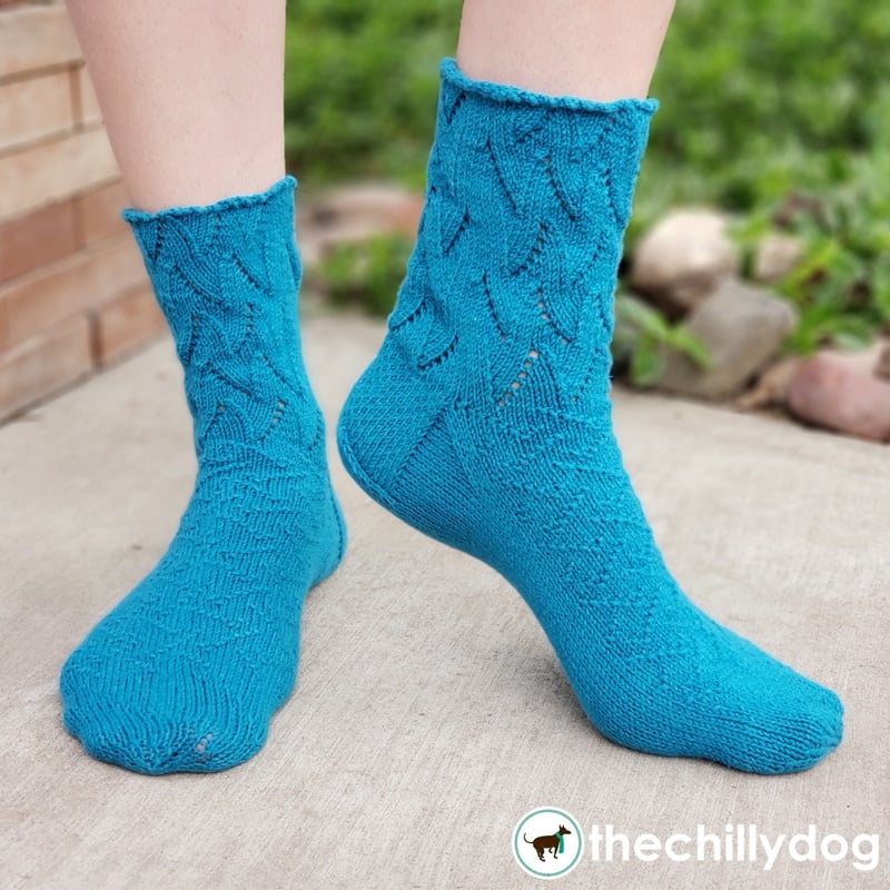 Riptide Socks: Knitting Pattern PDF