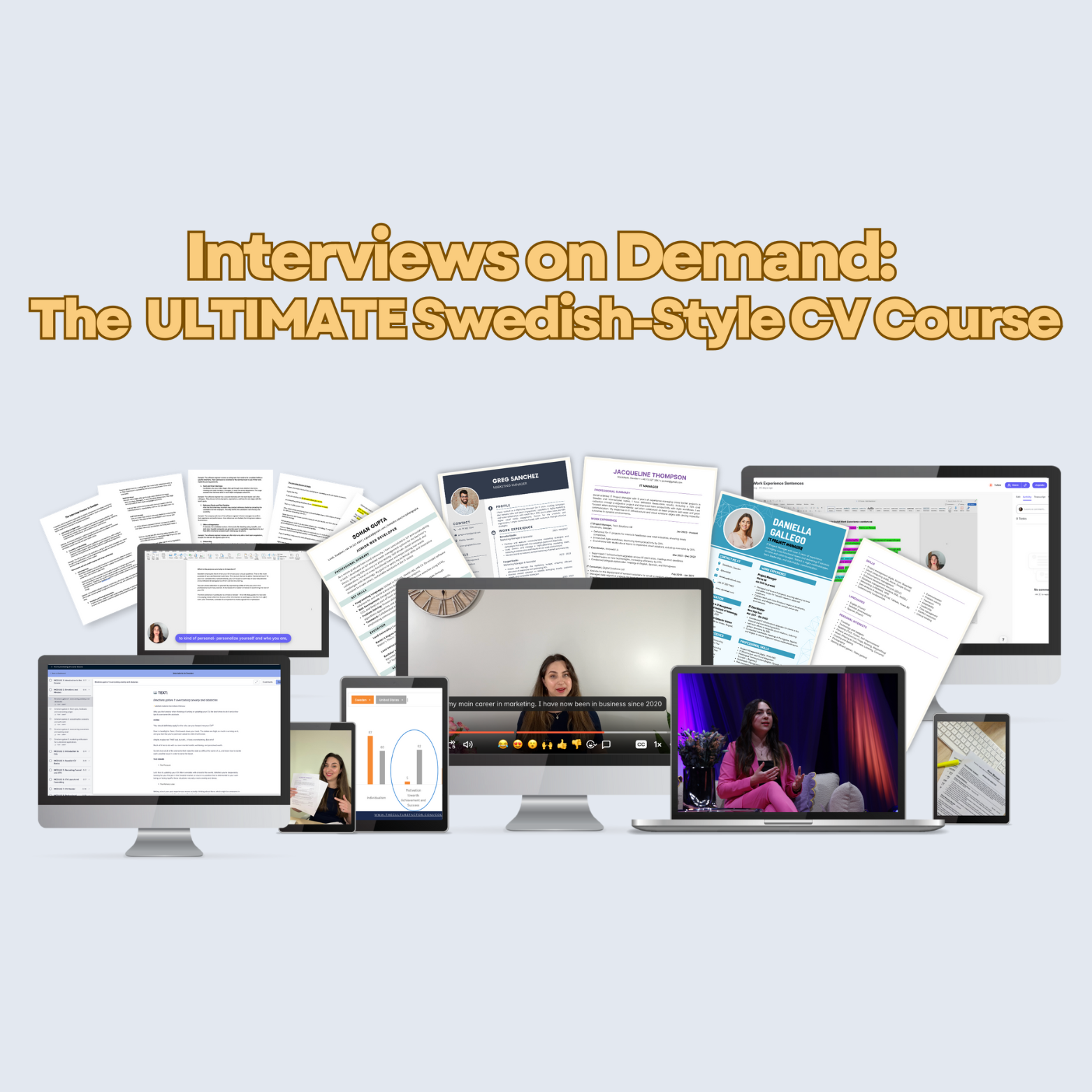 Interviews on Demand: The ULTIMATE Swedish-Style CV Course