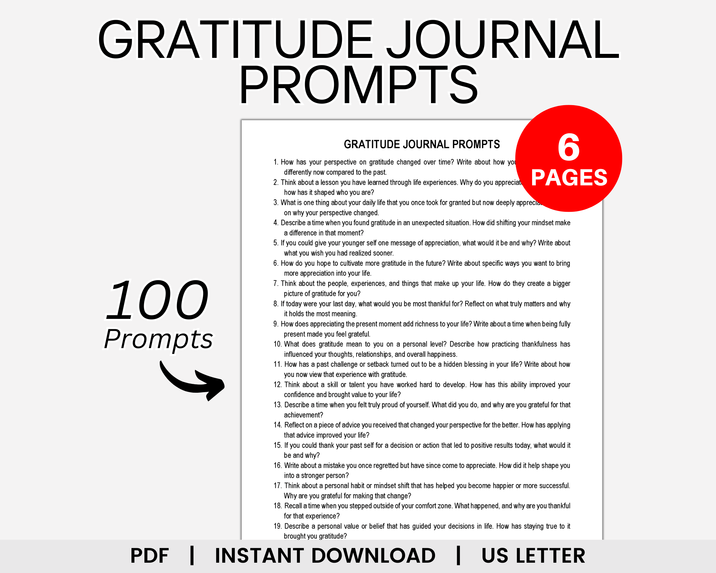 Gratitude Journal Prompts, Gratitude Prompts, Gratitude Journal ...