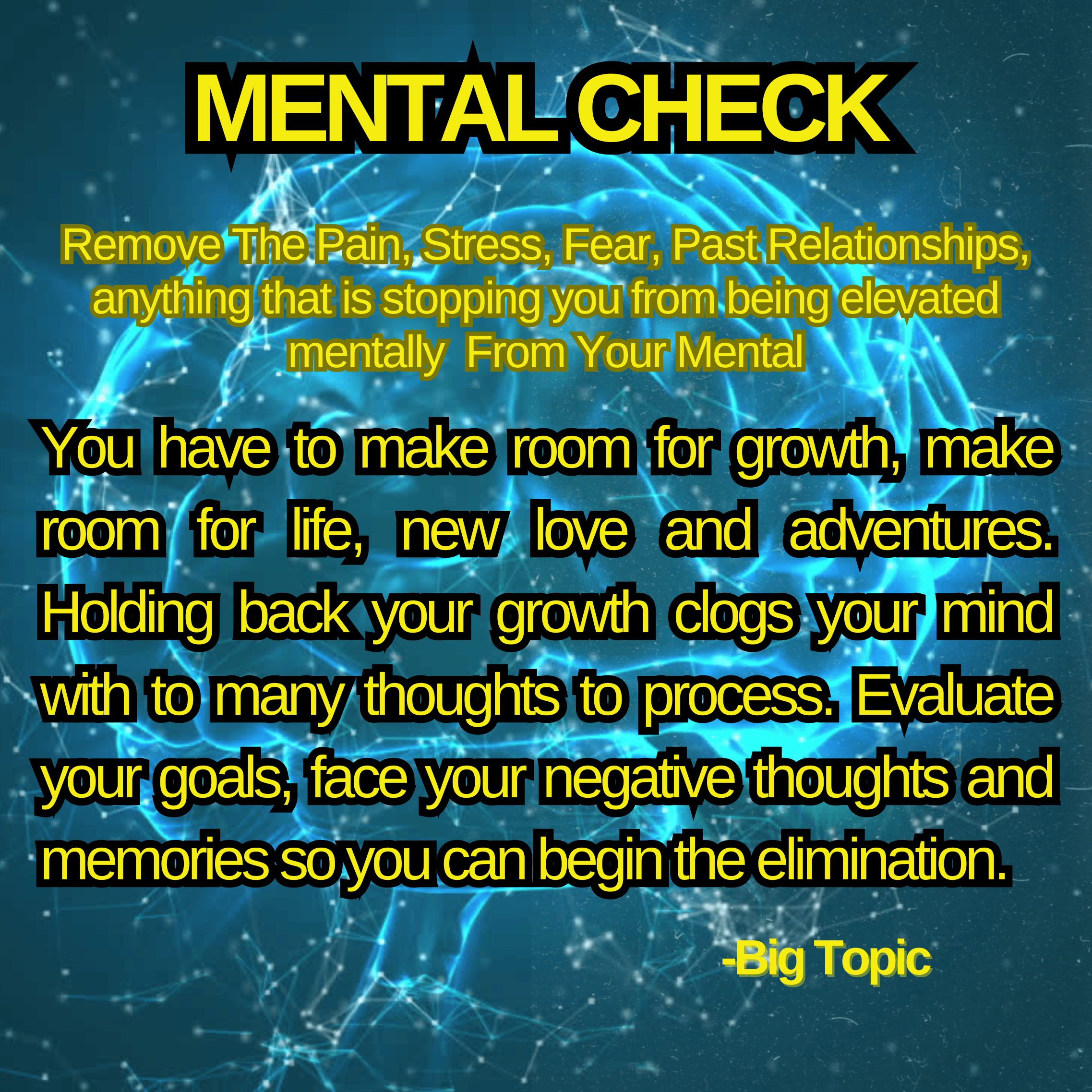 REST AT THE END NOT IN THE MIDDLE & PROTECT YOUR MENTAL