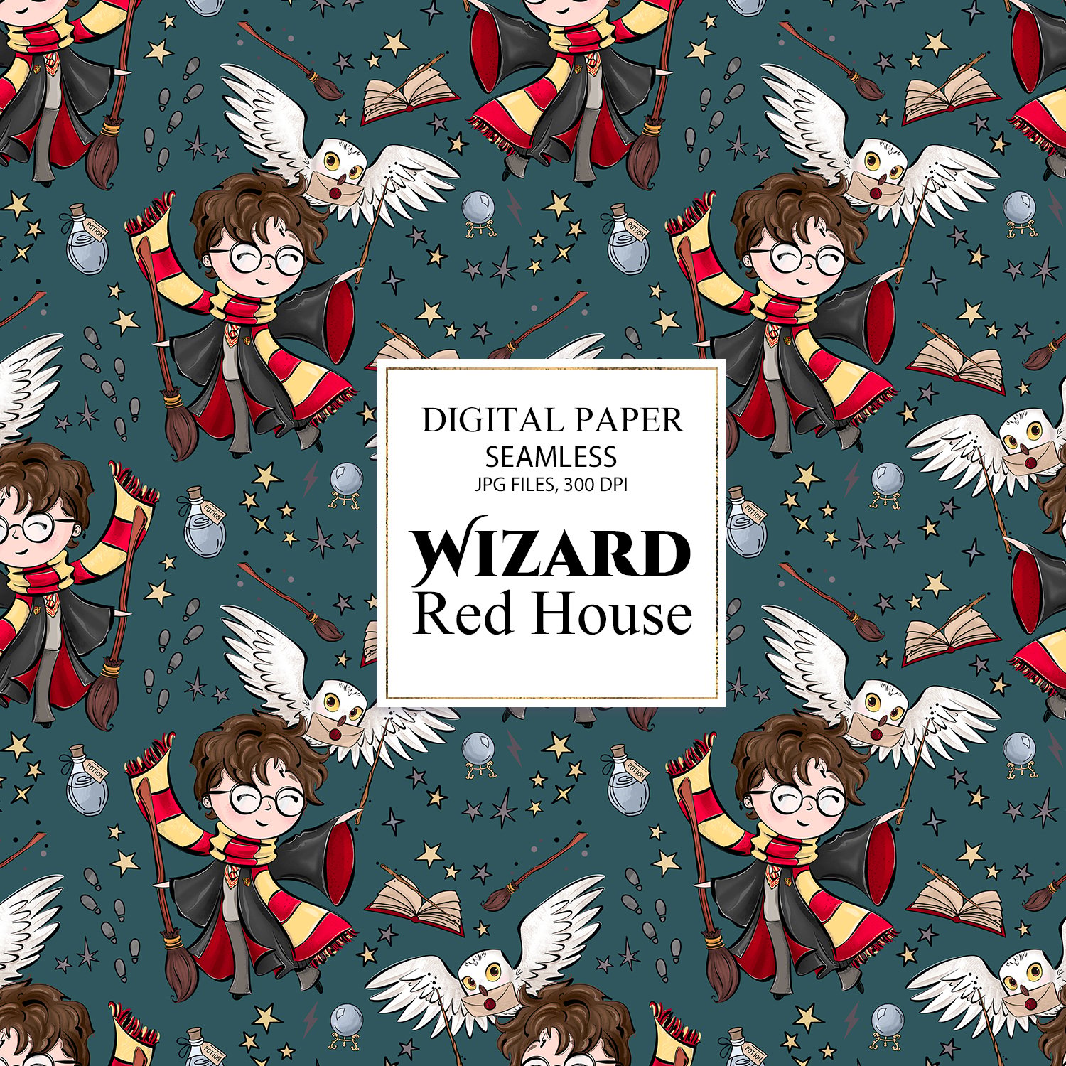 Teal - Wizard House Red - Payhip