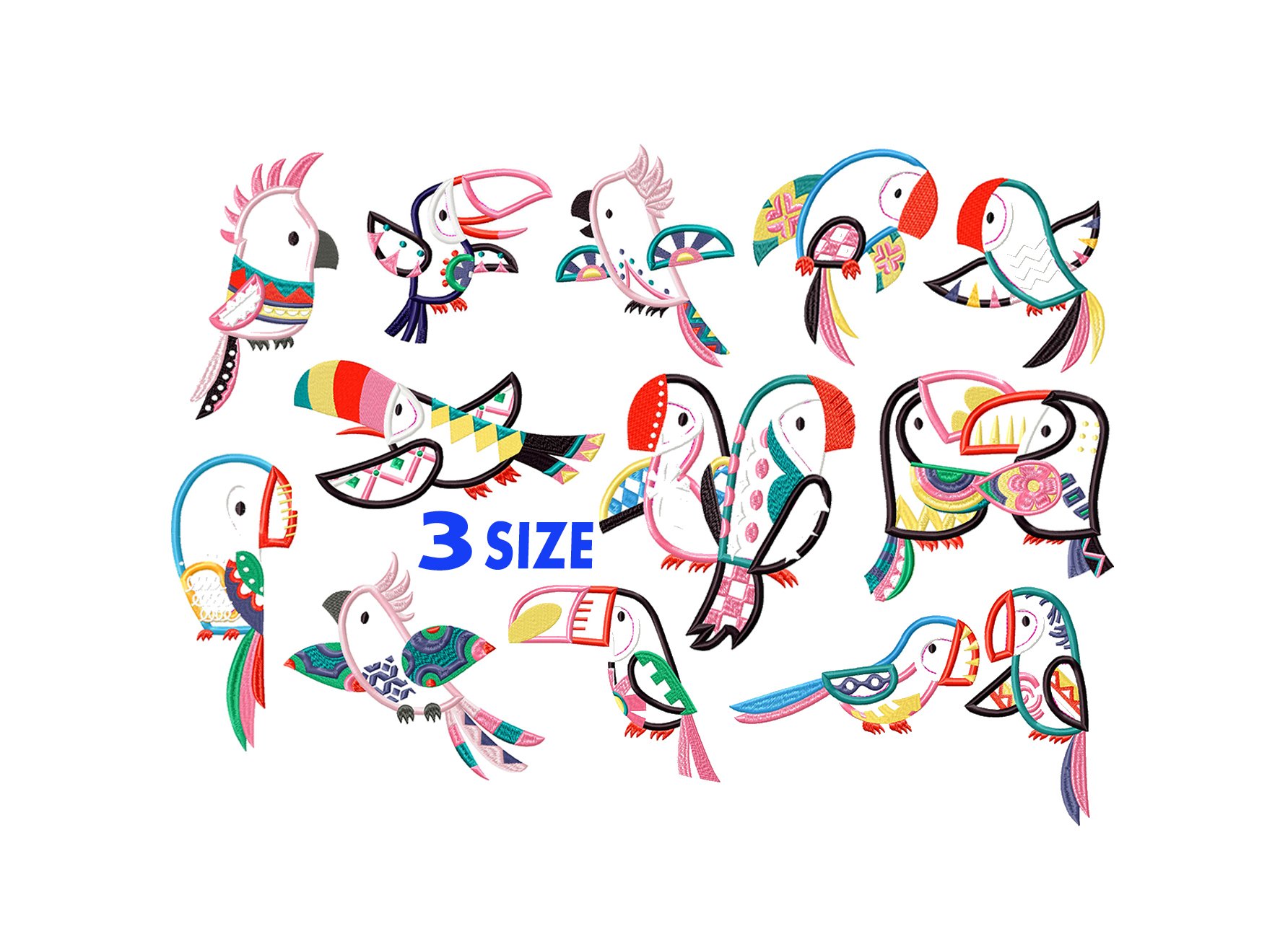 Baby Bird Monogram embroidery design bundle - Loving Bird Applique ...