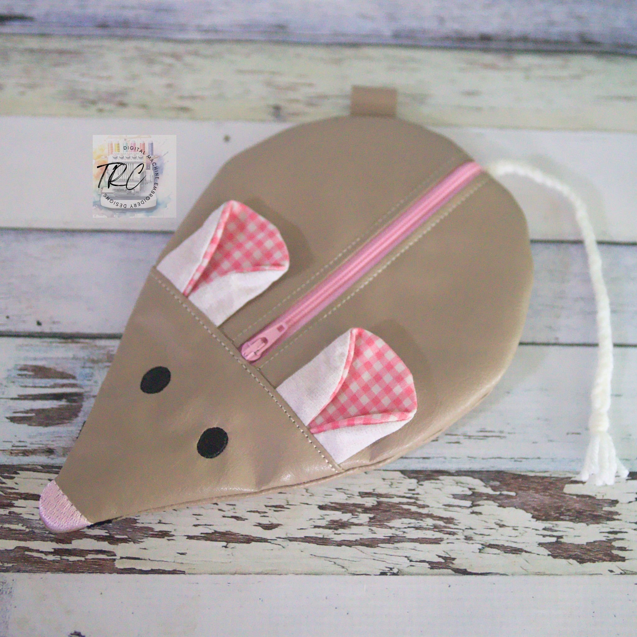 Mouse Zipper Bag ITH 4 sizes