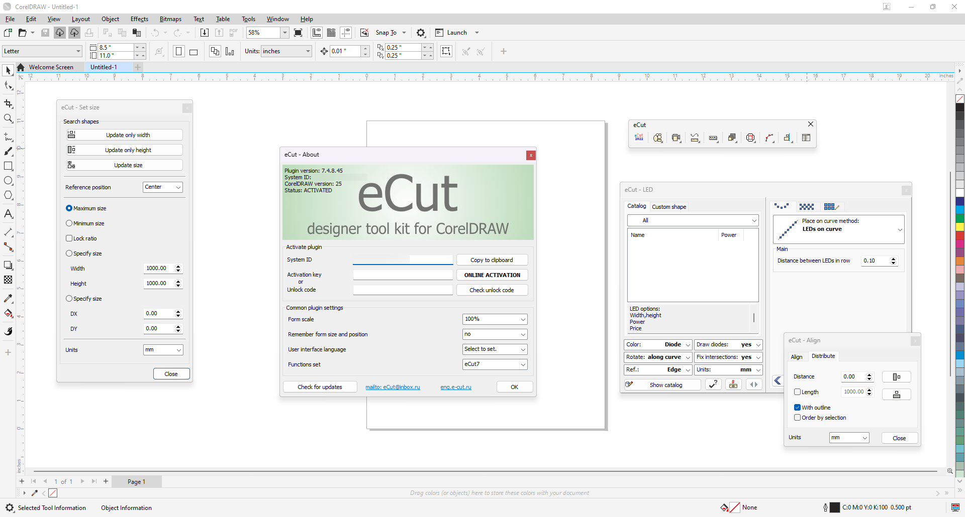 ECUT V7.4 LIFE-TIME | SUPPORT COREL 2022(V23) - 2023(V24) - 2024(V25 ...