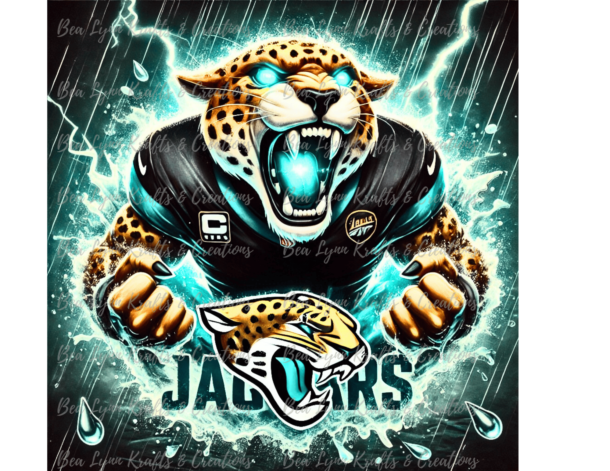 Ferocious Jacksonville Jaguars Mascot Transparent PNG | Roaring NFL ...