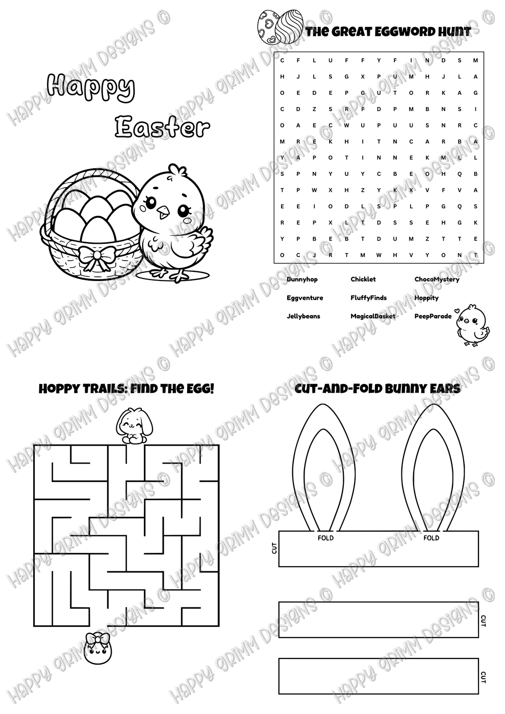 Easter Activity & Coloring Bundle - Payhip