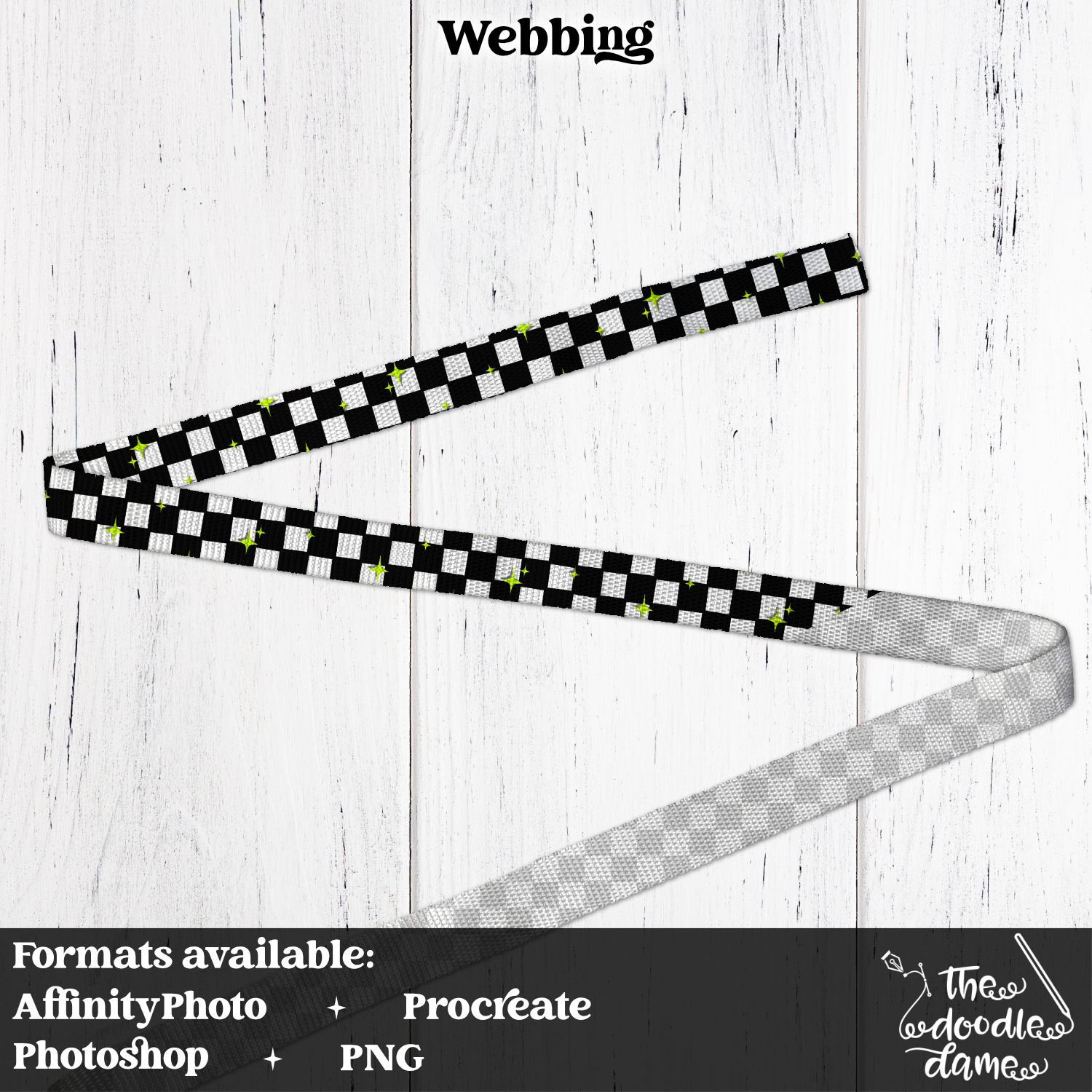Webbing (narrow) mockup - multiple formats